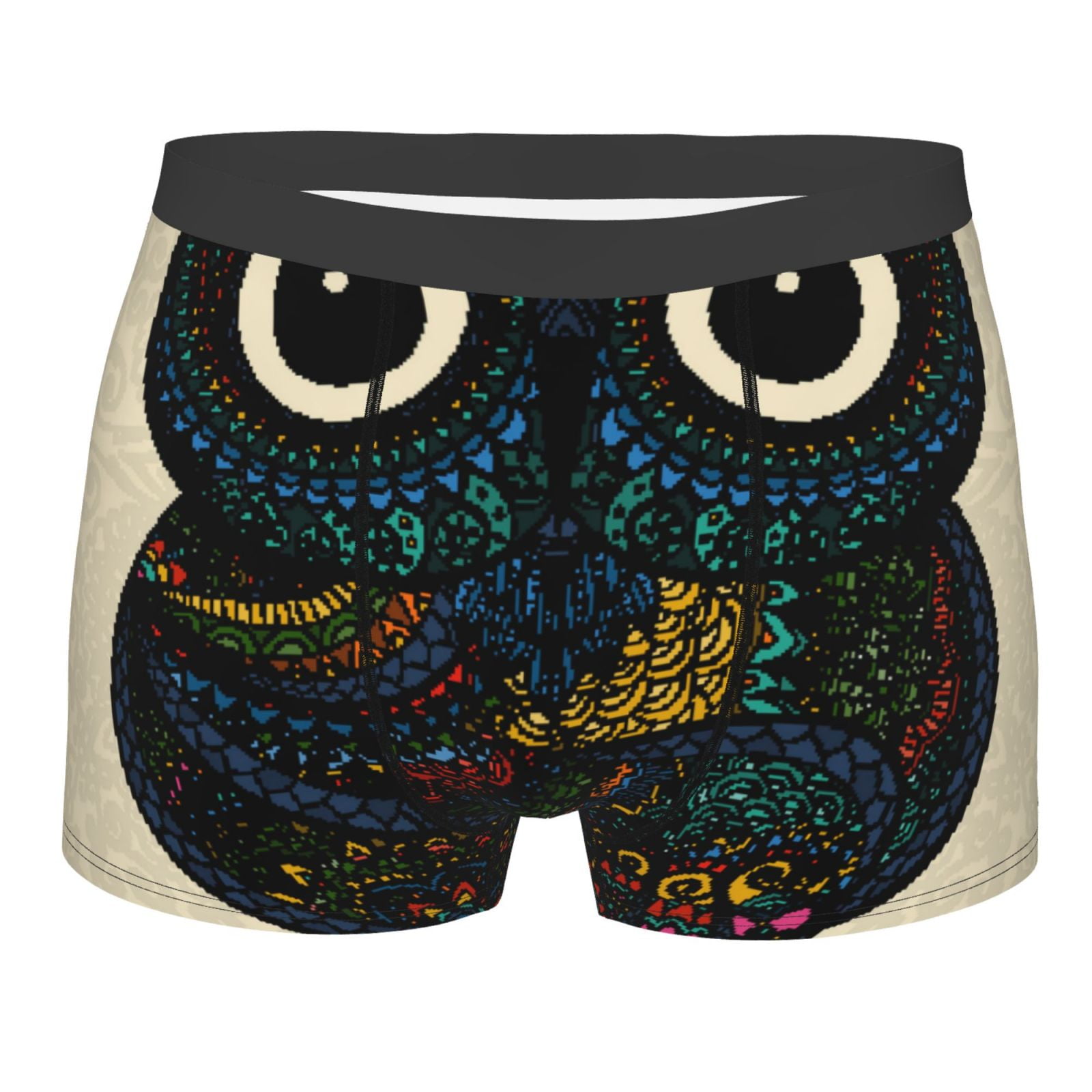Disketp Owl With Mandala Men'S Boxer Briefs,Soft And Breathable Cotton ...