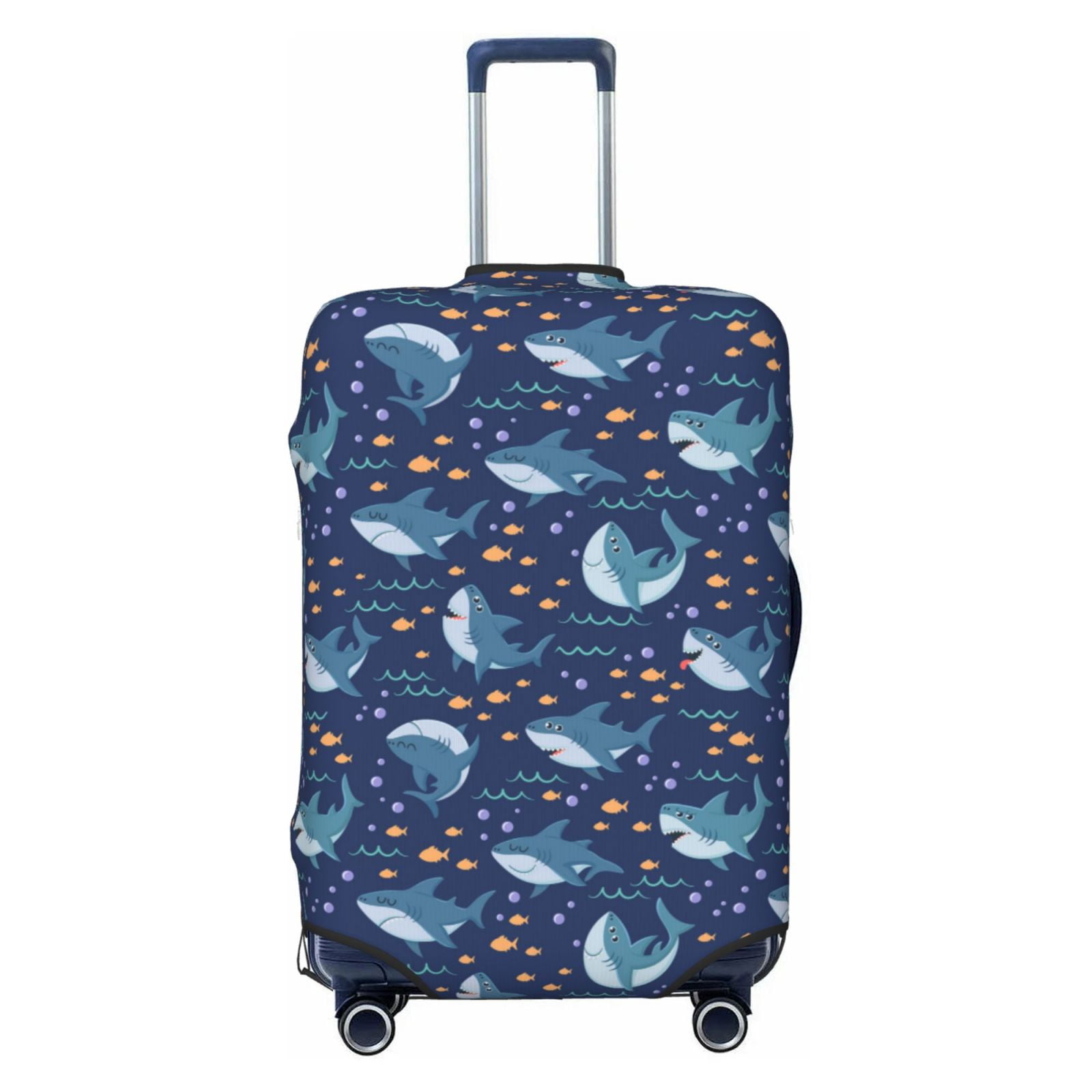 Disketp Party Shark Cut Elastic Travel Luggage Cover Travel Suitcase ...