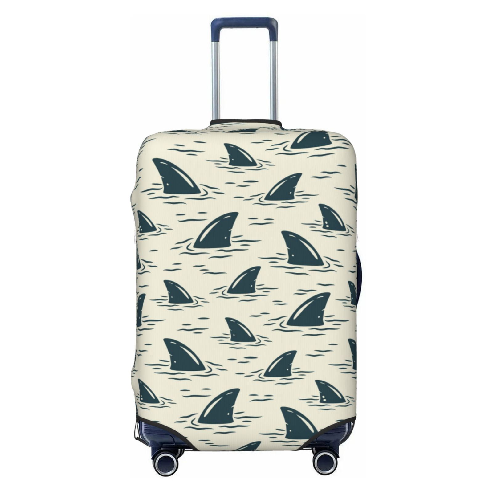 Disketp Party Shark Cute Elastic Travel Luggage Cover Travel Suitcase ...