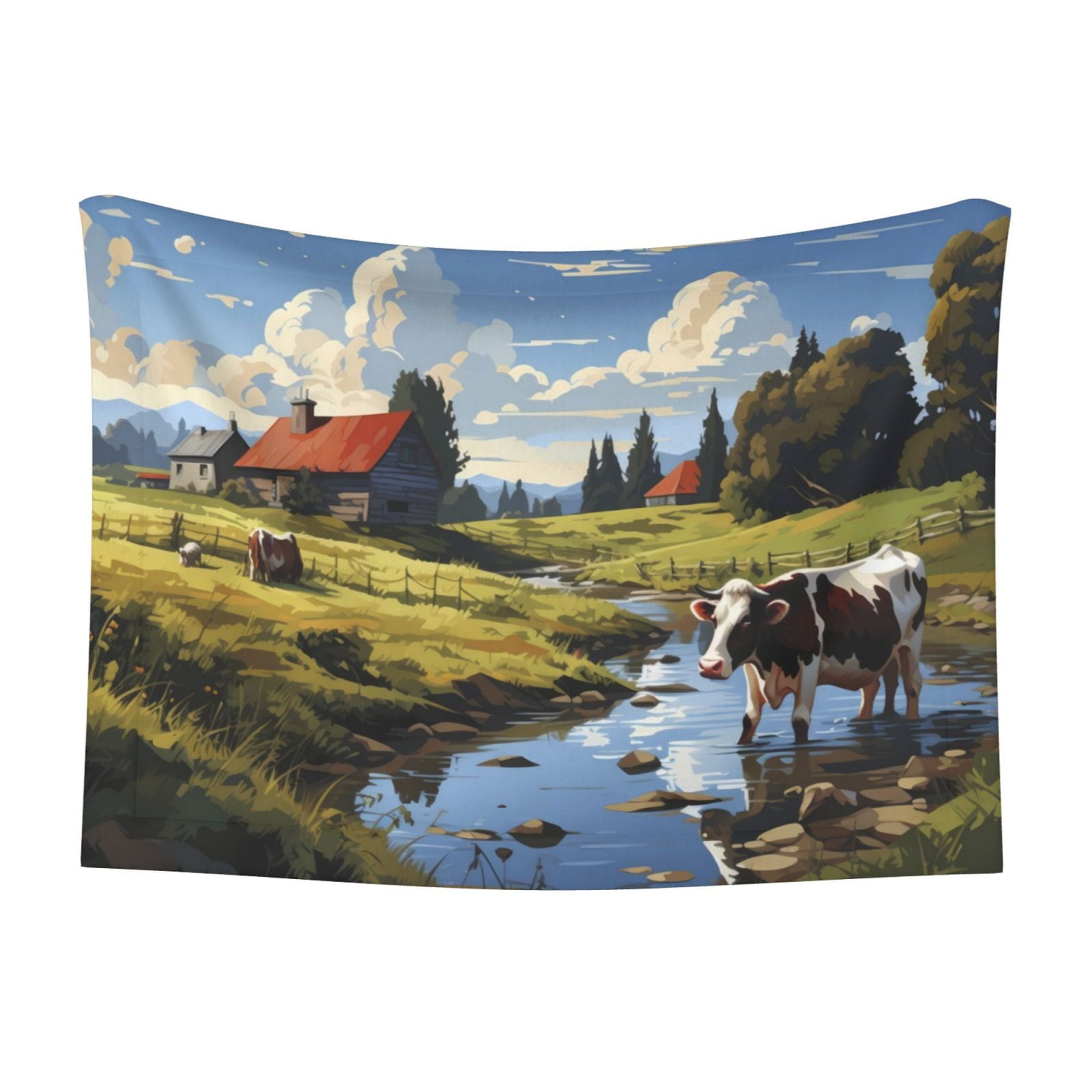 Disketp Pasture Cow A Dog Blanket/Bed Cover for Dogs and Cats,Puppy ...