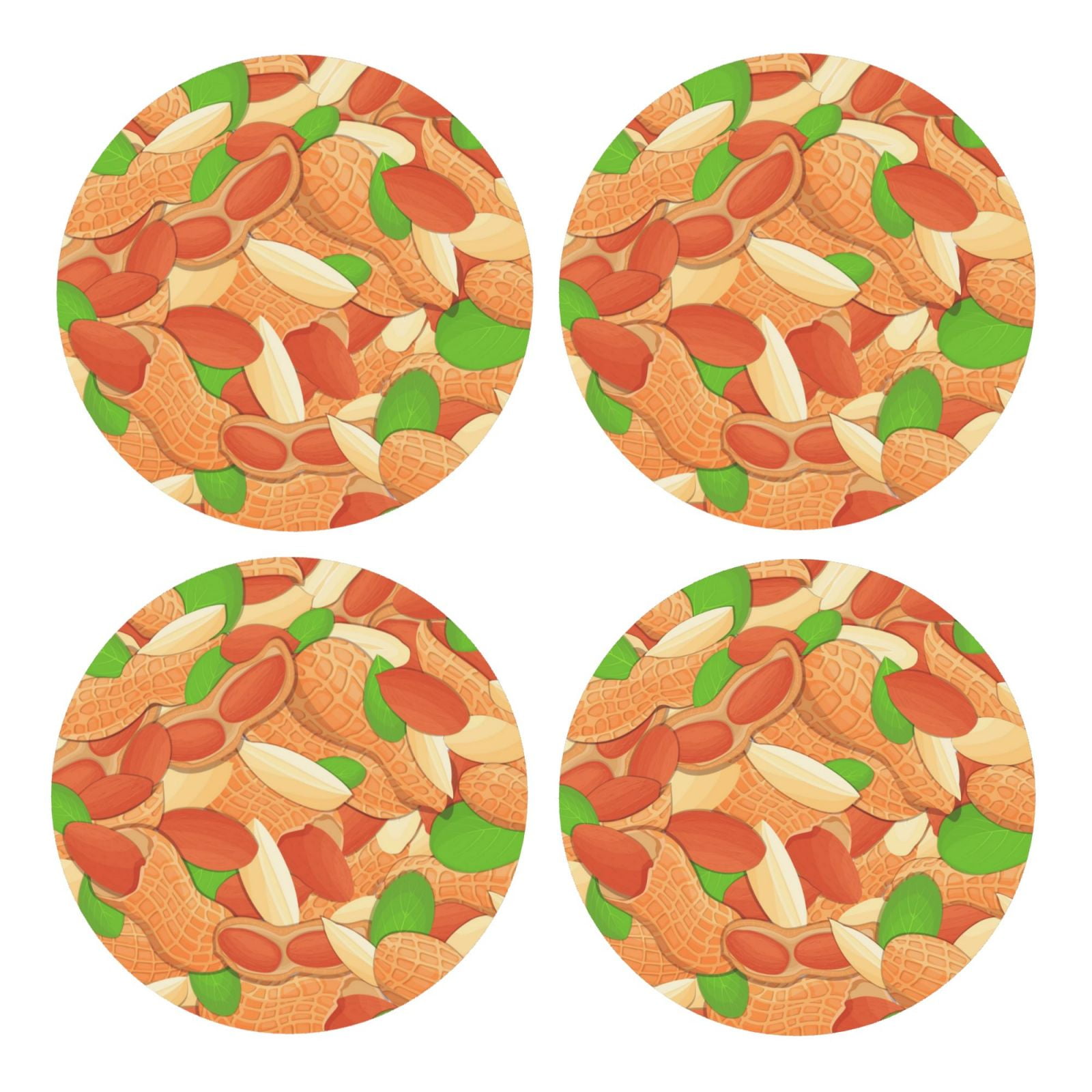 Disketp Peanuts1 MDF Cork Coaster 4 Pcs - Absorbent Beverage Coasters ...