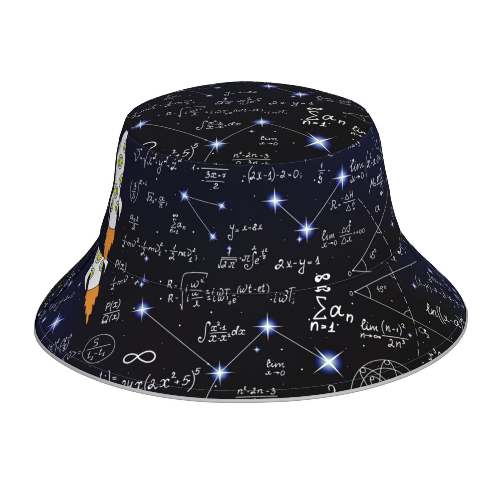 Disketp Physical Formulas Print Reflective Bucket Hat Beach Hat Summer ...