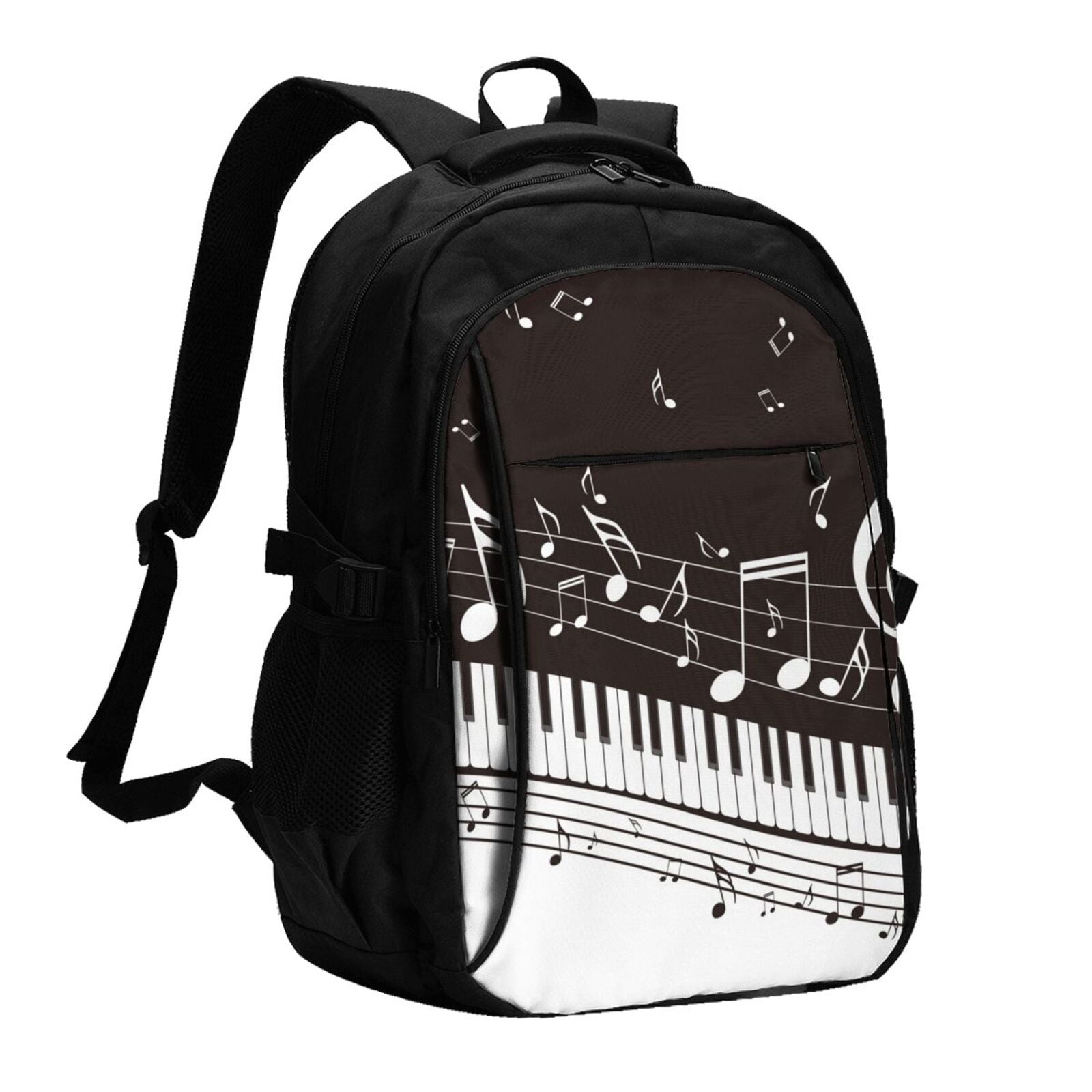 Disketp Piano Keys With Musical Notes Travel Laptop Backpack, Laptops ...