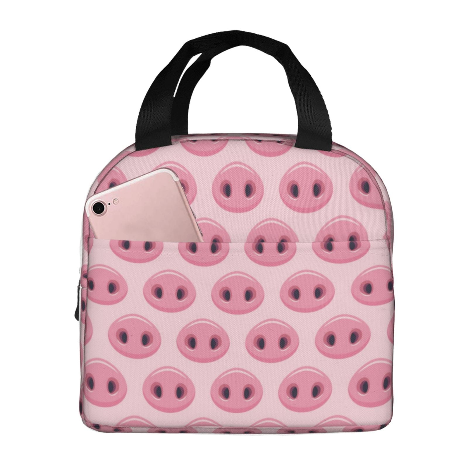 Disketp Pig Nose Lunch Bag for Women Men, Leakproof Thermal Cooler Sack ...