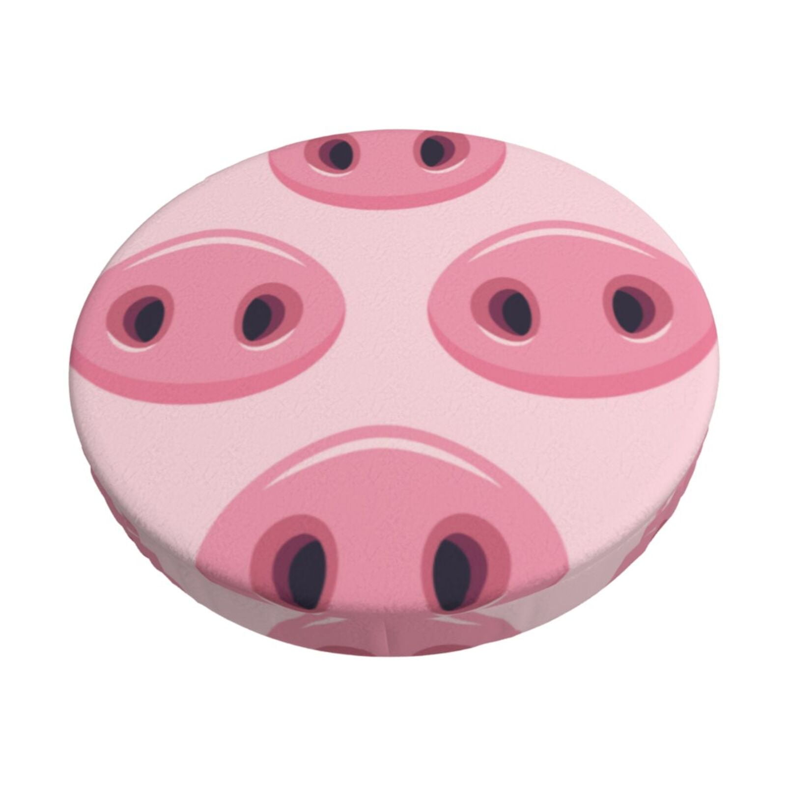 Disketp Pig Nose Stool Covers Round, Super Soft Round Bar Stool Cushion ...