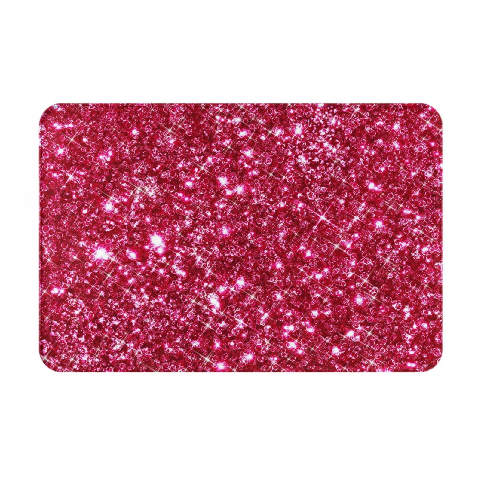 Disketp Pink Glitter Mat For Front Door Outside - Doormat Outdoor ...