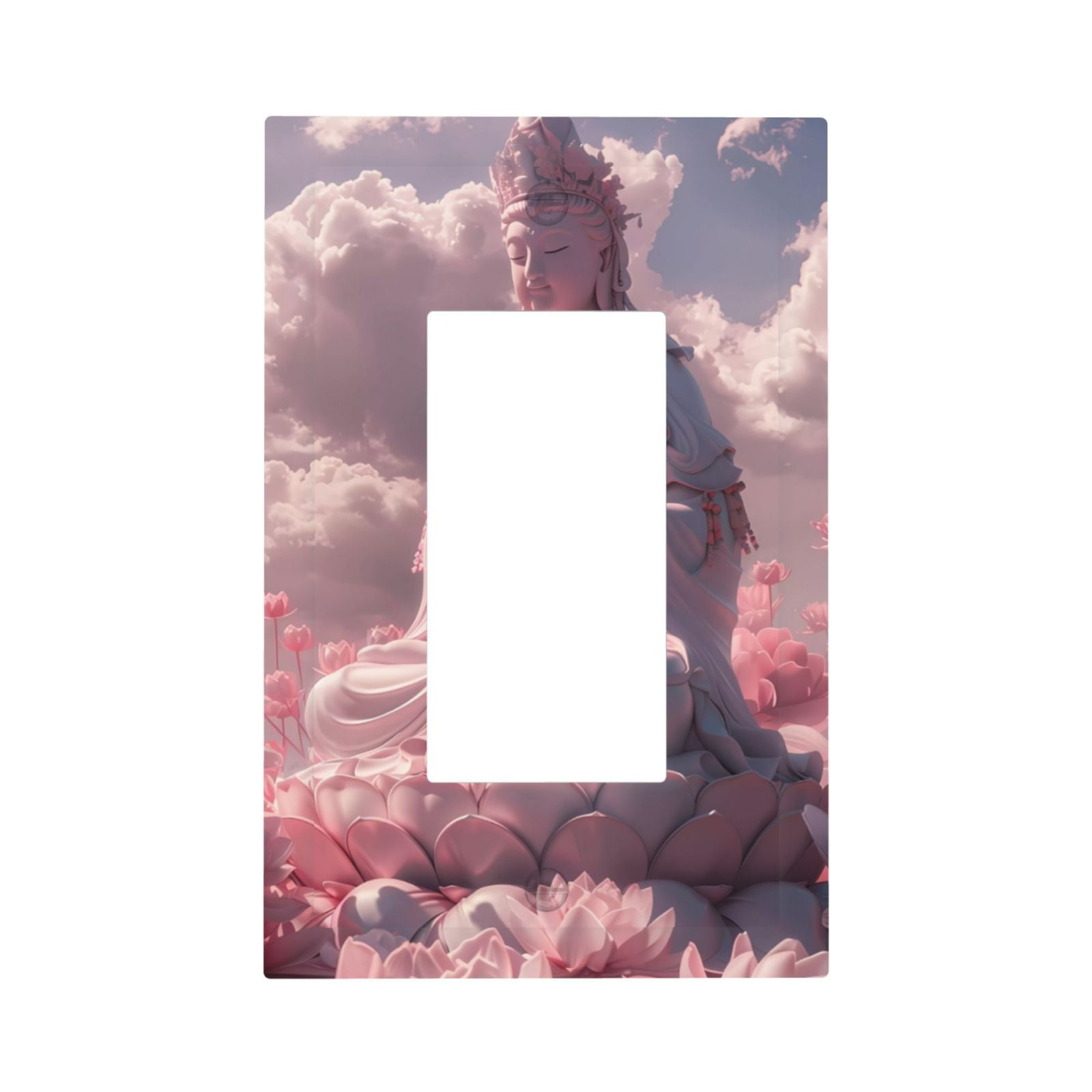 Disketp Pink Lotus Buddha Decorator Light Switch or Receptacle Outlet ...