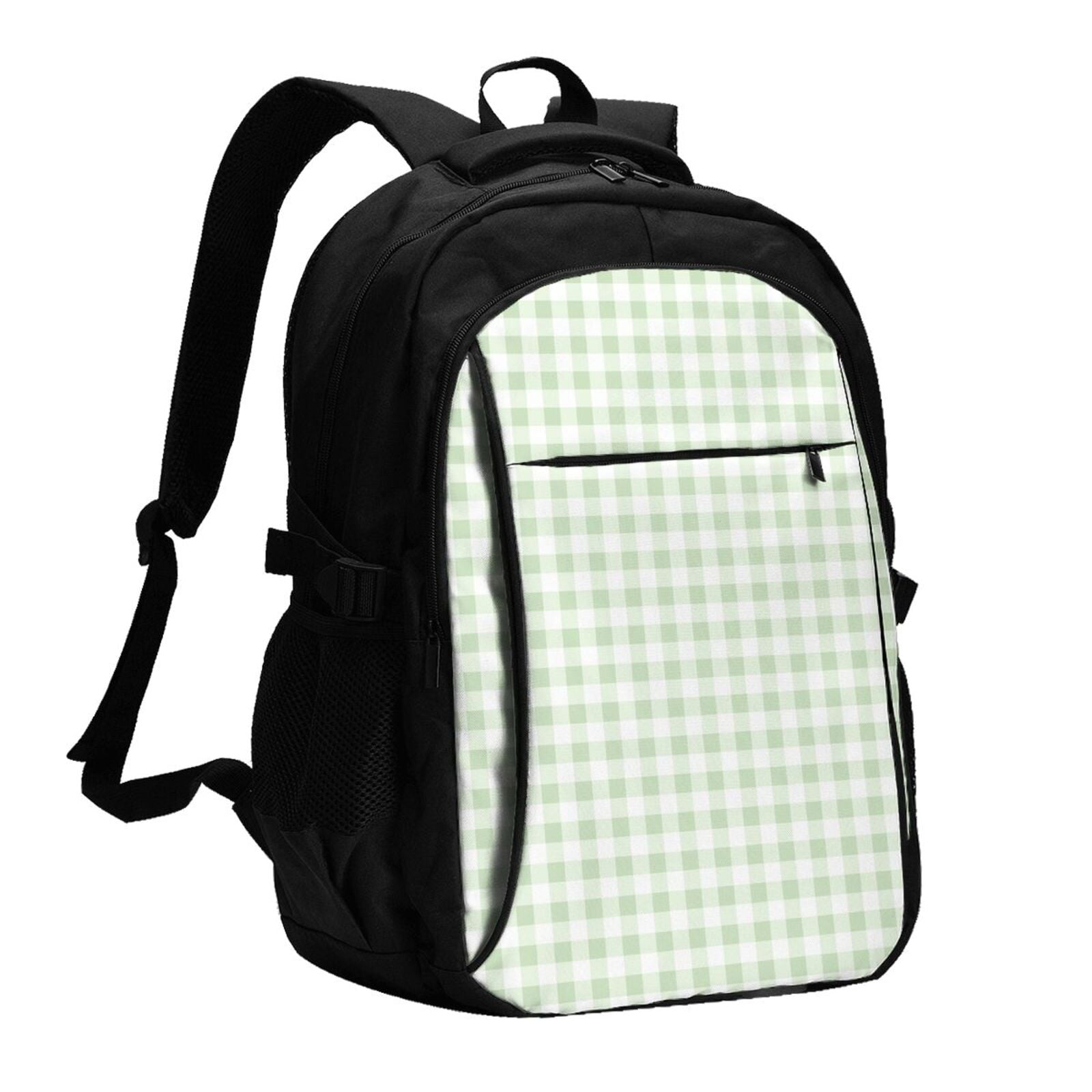 Disketp Pistachio Green Checkboard Travel Laptop Backpack, Laptops ...