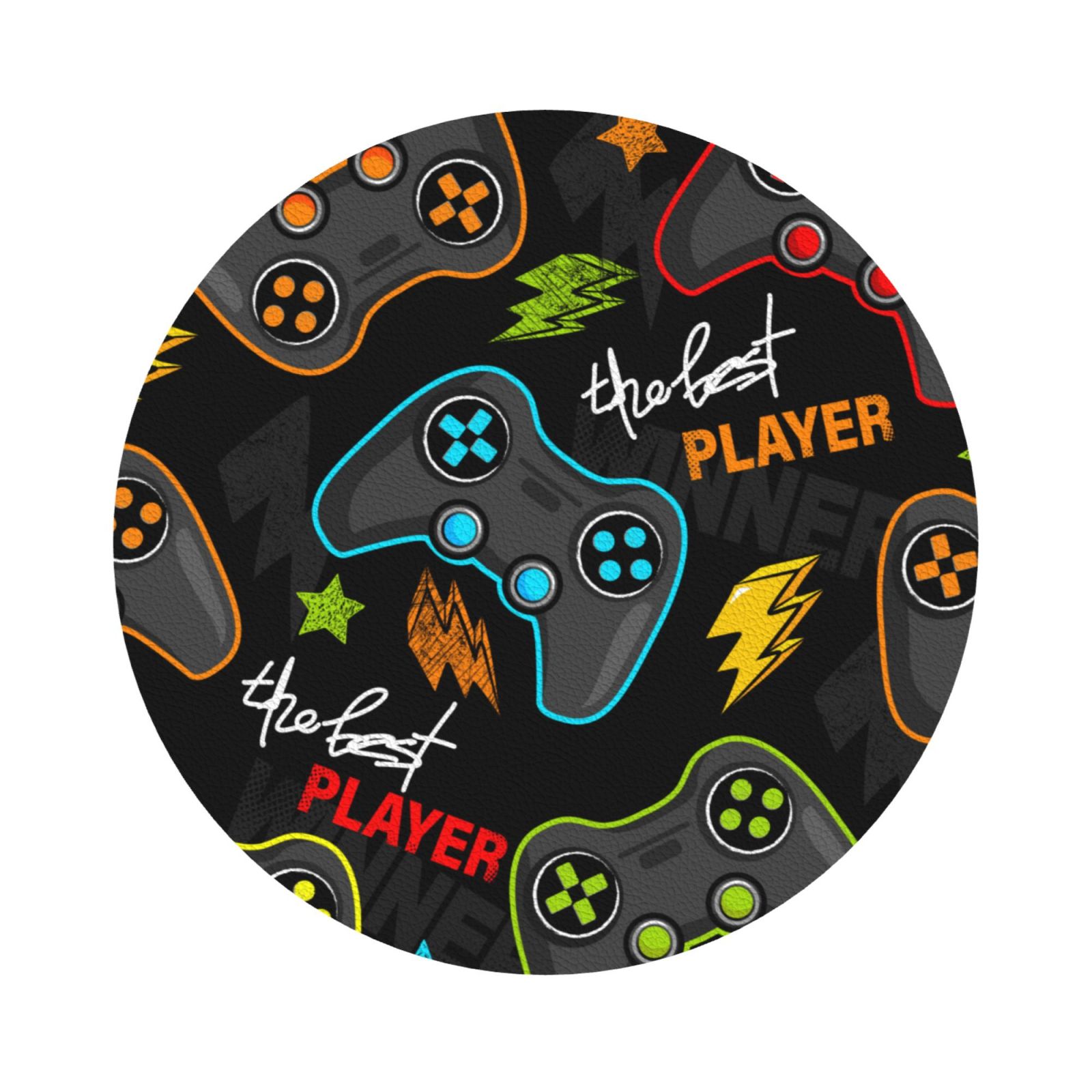 Disketp Play Game3 Funny Coasters,6 Pcs Leather Coasters With Holder ...