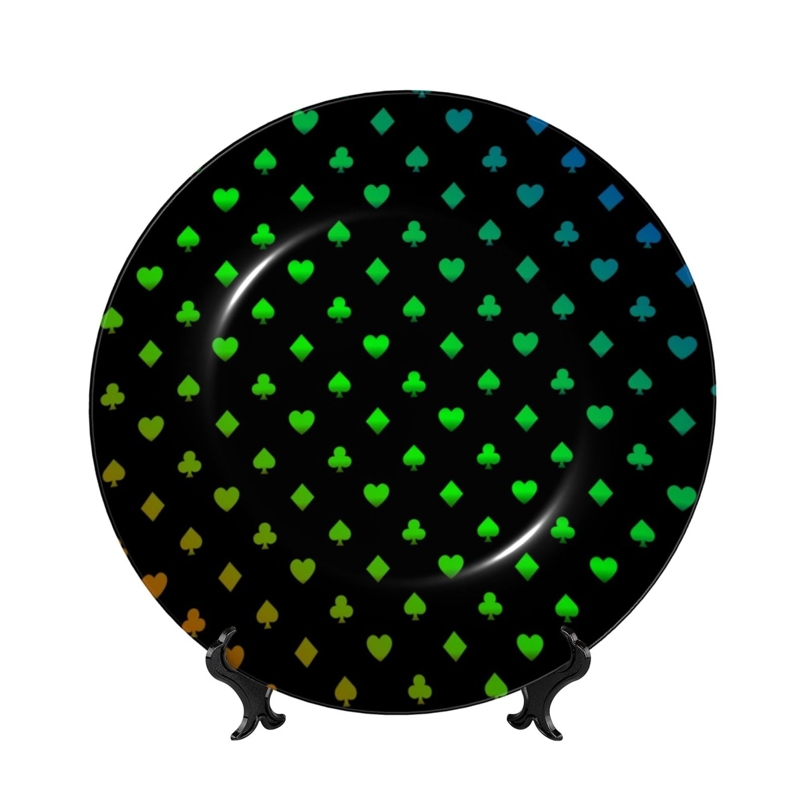 Disketp Poker Shapes Ceramic Plate Dinner Plates Bone China Decorative ...