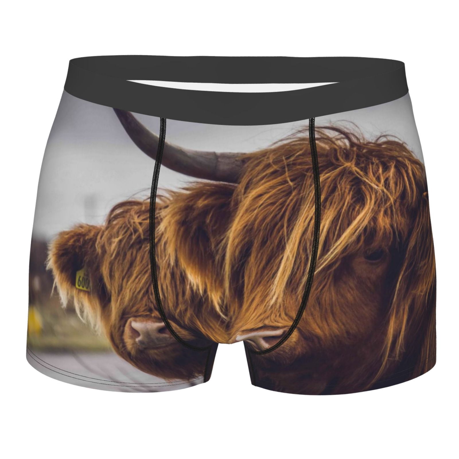 Disketp Portrait Of Cow With Its Baby Cow Men'S Boxer Briefs,Soft And ...