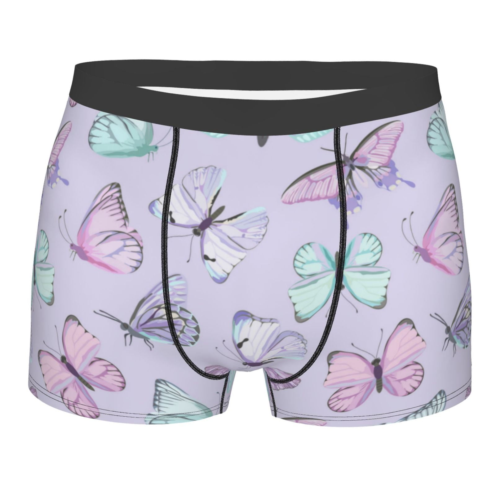 Disketp Purple Butterfly Men'S Boxer Briefs,Soft And Breathable Cotton ...