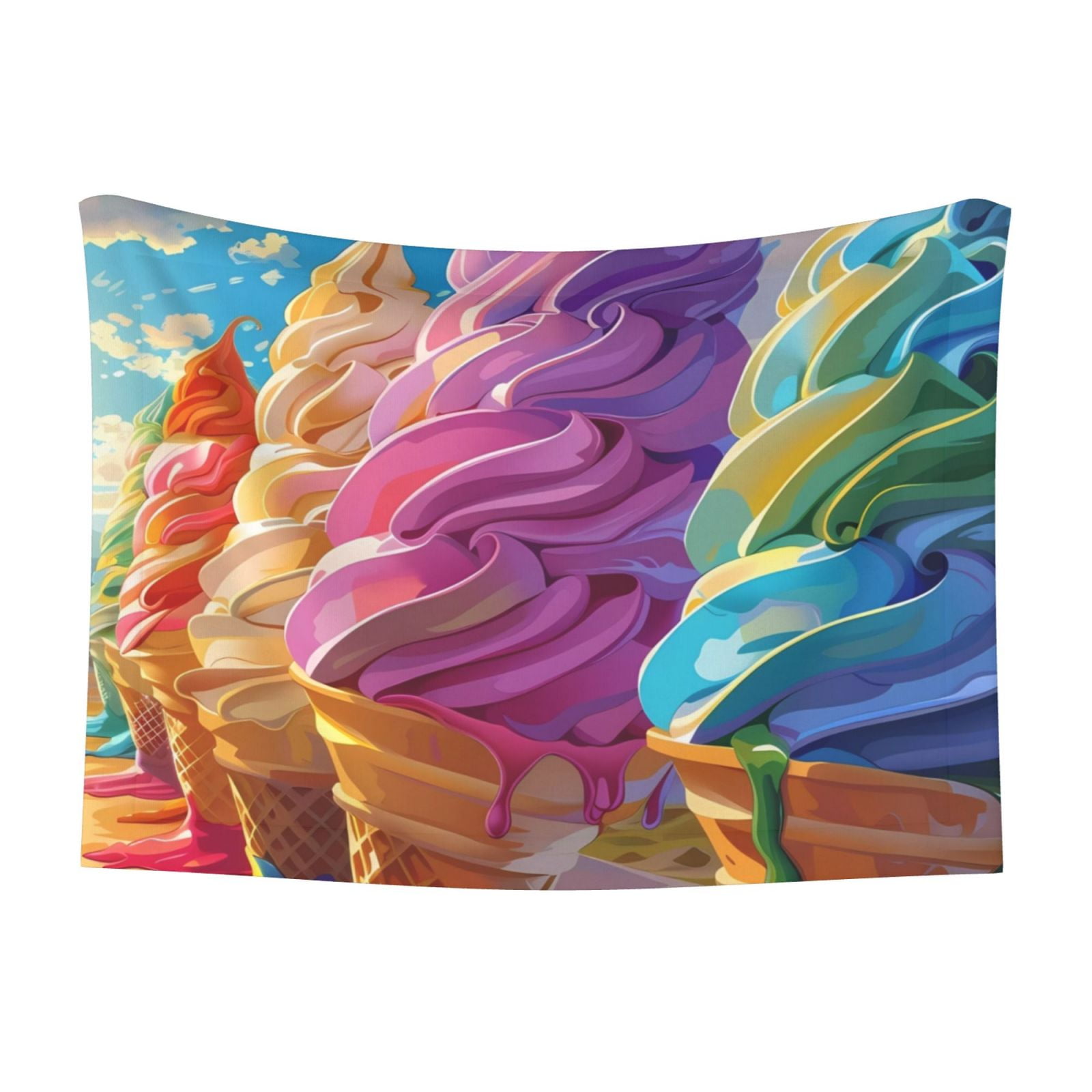 Disketp Rainbow Melting Ice Cream Dog Blanket/Bed Cover for Dogs and ...