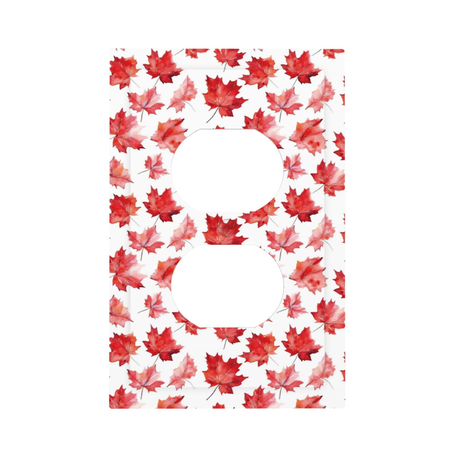 Disketp Realistic Maple Leaf Decorative Light Switch or Outlet Wall ...