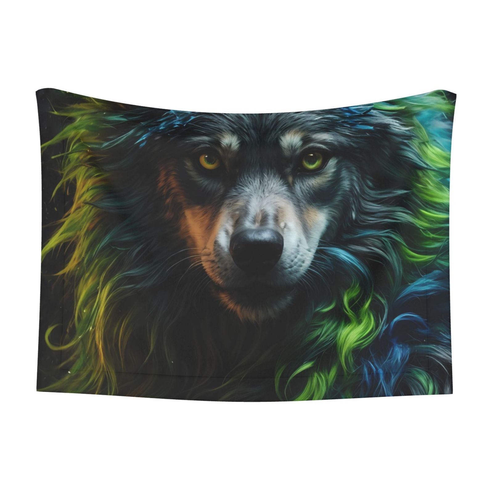 Disketp Realistic Style Colorful Wolf A Dog Blanket/Bed Cover for Dogs ...