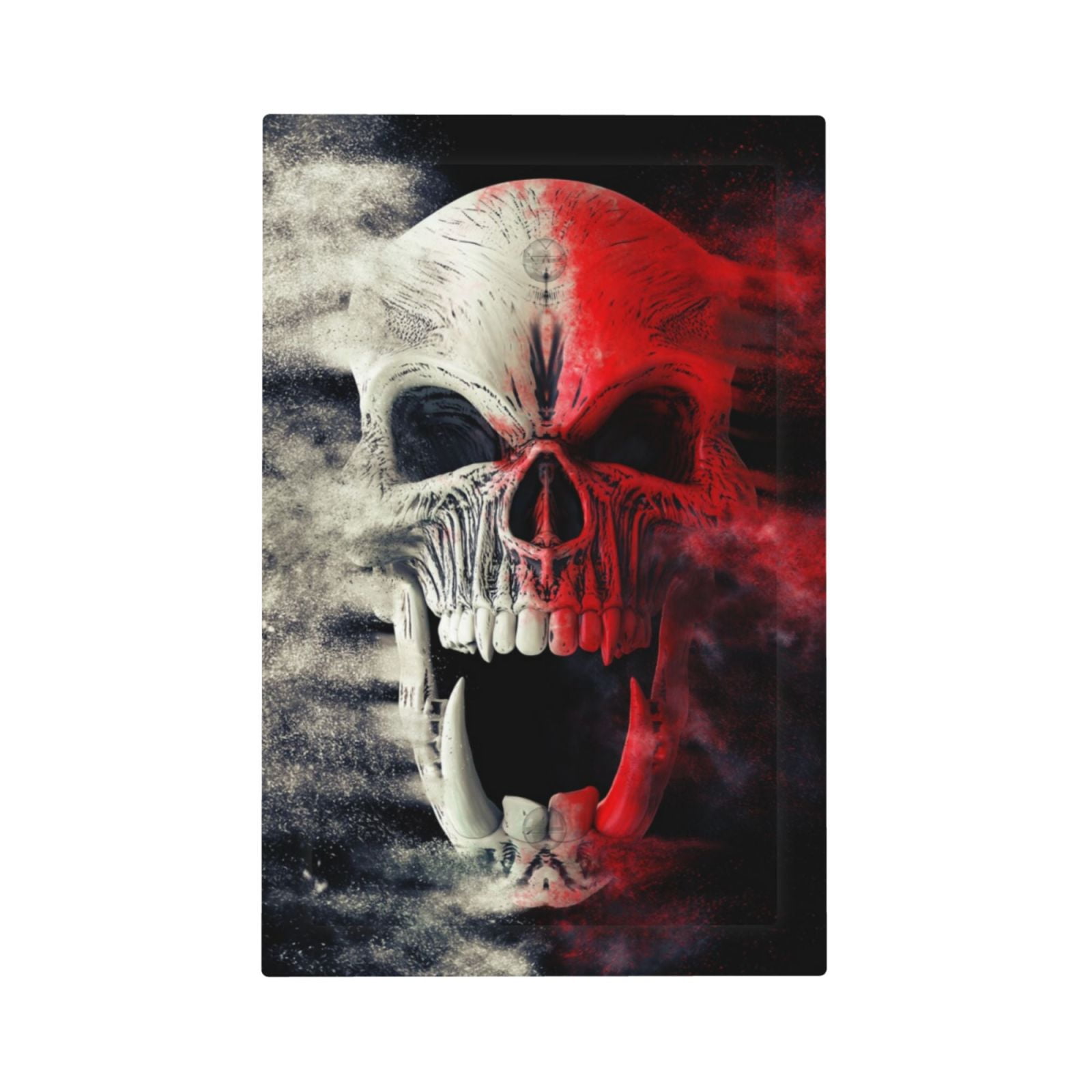Disketp Red And White Screaming Demon Skull Decorative Light Switch or ...