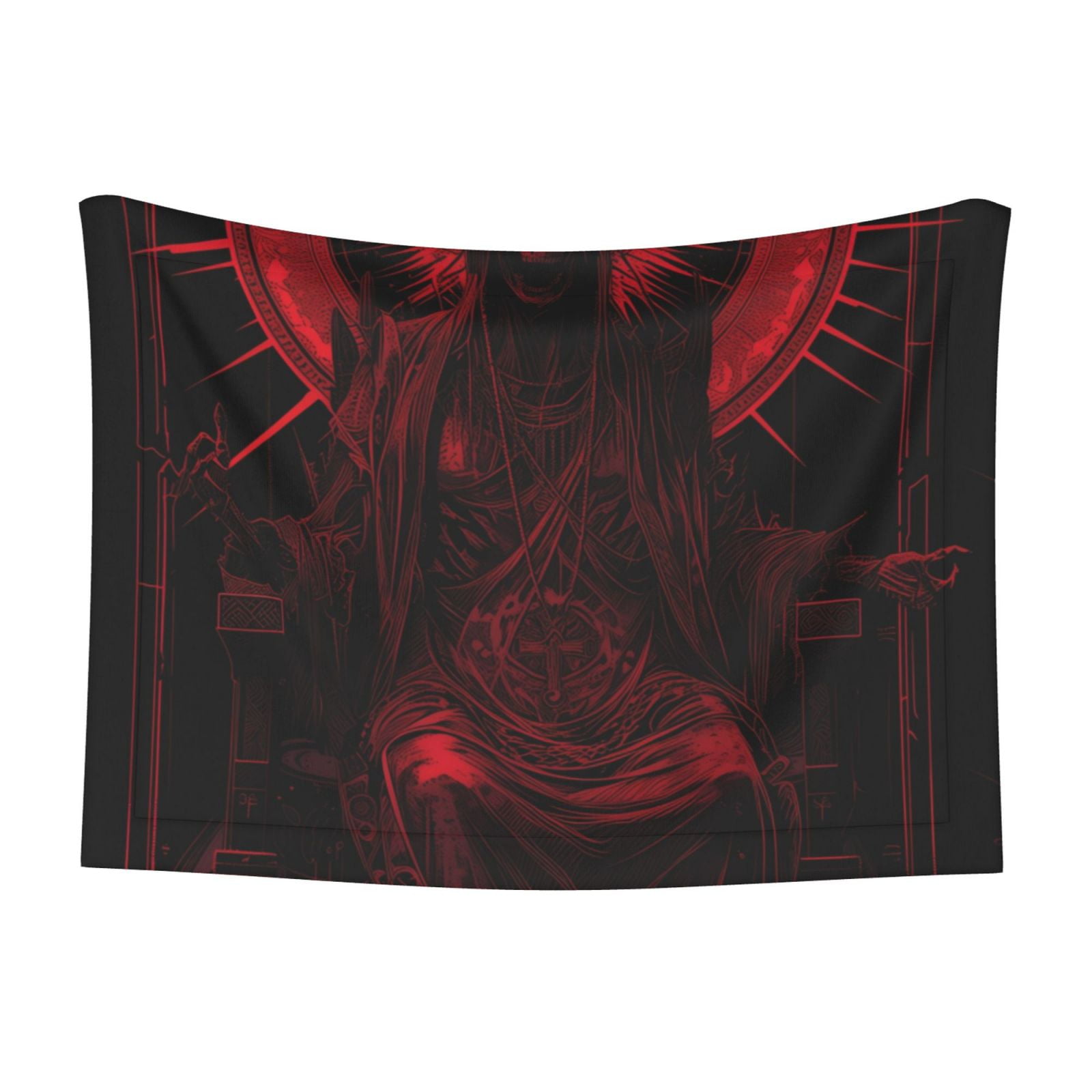 Disketp Red Gothic Skeleton Throne Dog Blanket/Bed Cover for Dogs and ...