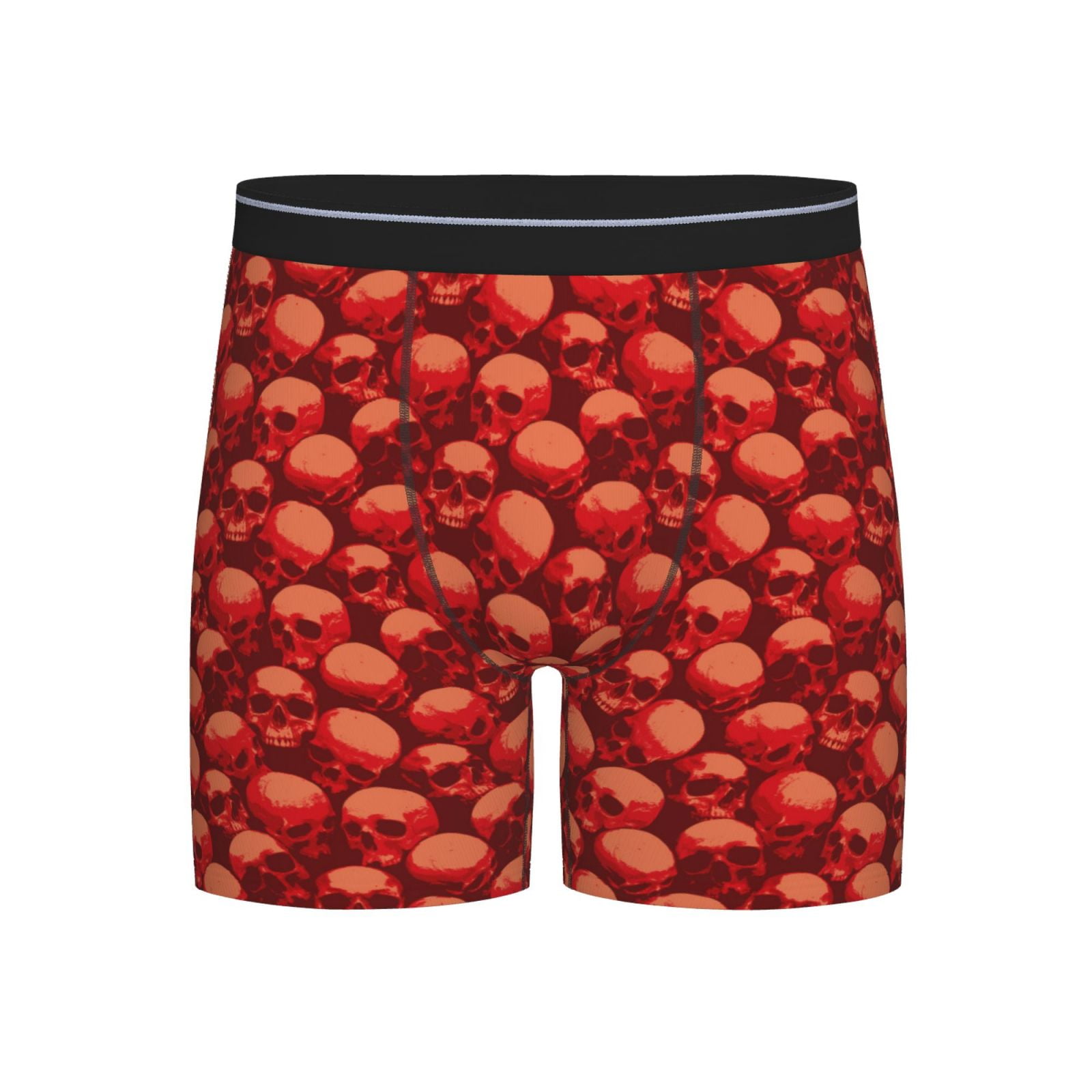 Disketp Red Skulls 1 Men's Boxer Briefs Men’s Underwear Boxer Briefs ...
