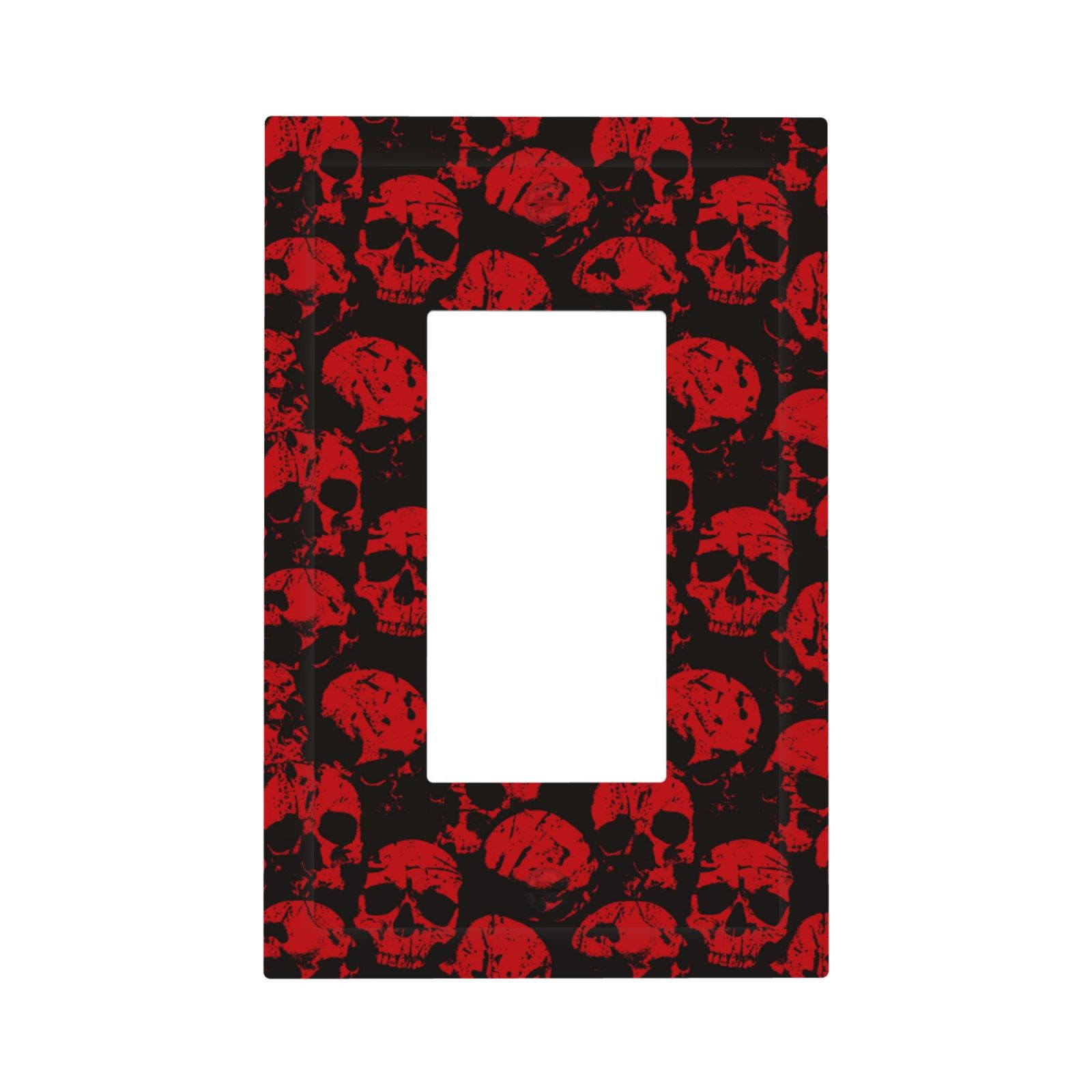 Disketp Red Skulls Decorator Light Switch or Receptacle Outlet Wall ...