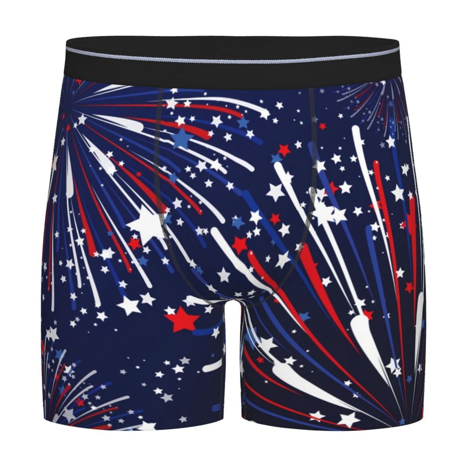 Disketp Red White Blue Fireworks 1 Men's Boxer Briefs Men’s Underwear ...