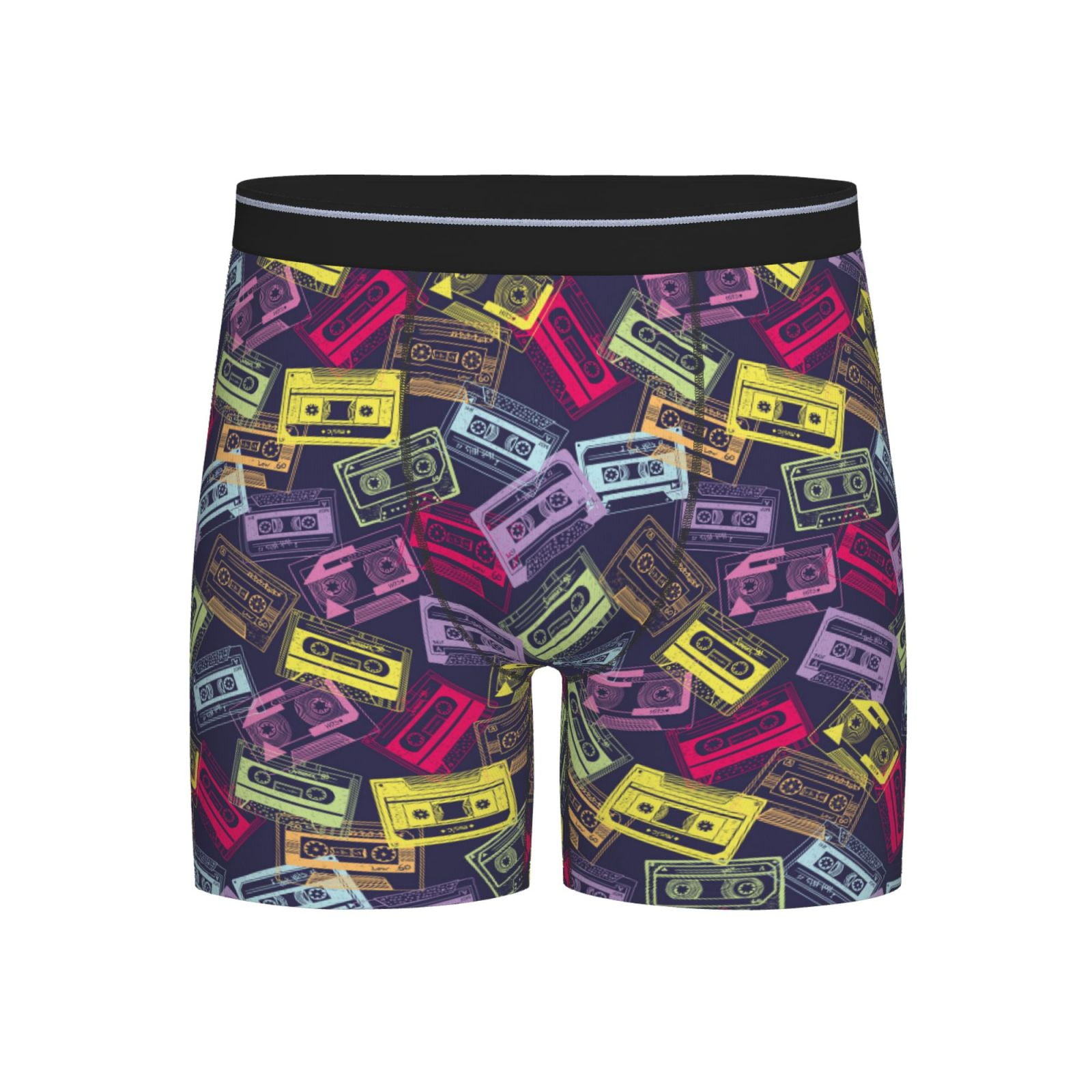 Disketp Retro Cassette Music Men's Boxer Briefs Men’s Underwear Boxer ...