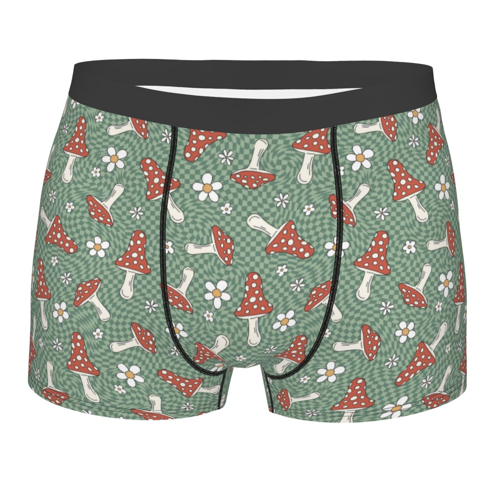 Disketp Retro Hippie Groovy Mushroom Men'S Boxer Briefs,Soft And ...