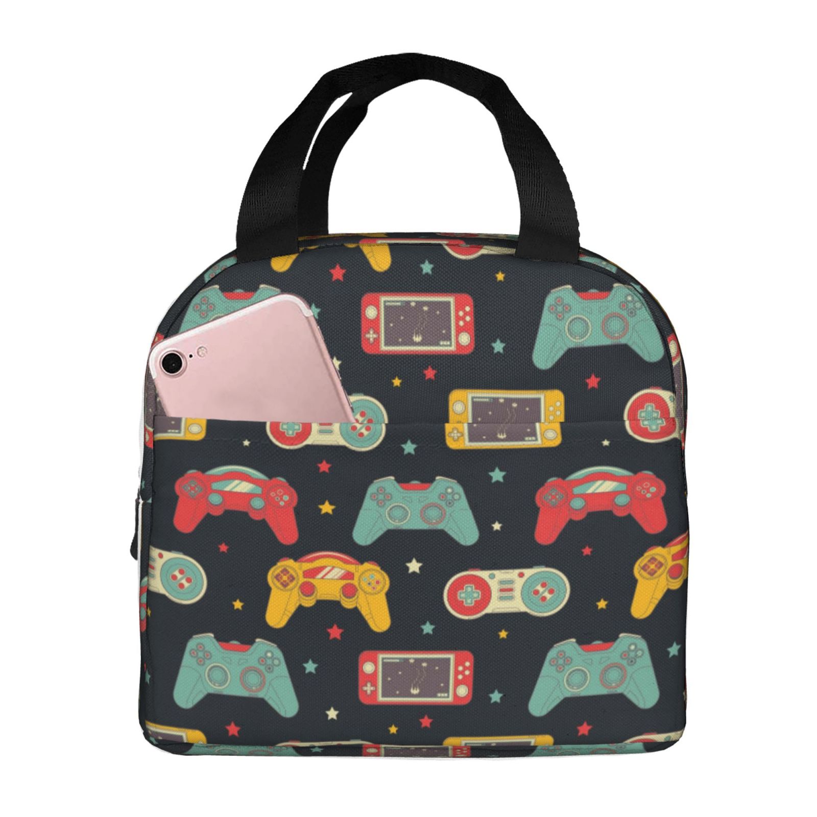 Disketp Retro Video Game Lunch Bag for Women Men, Leakproof Thermal ...