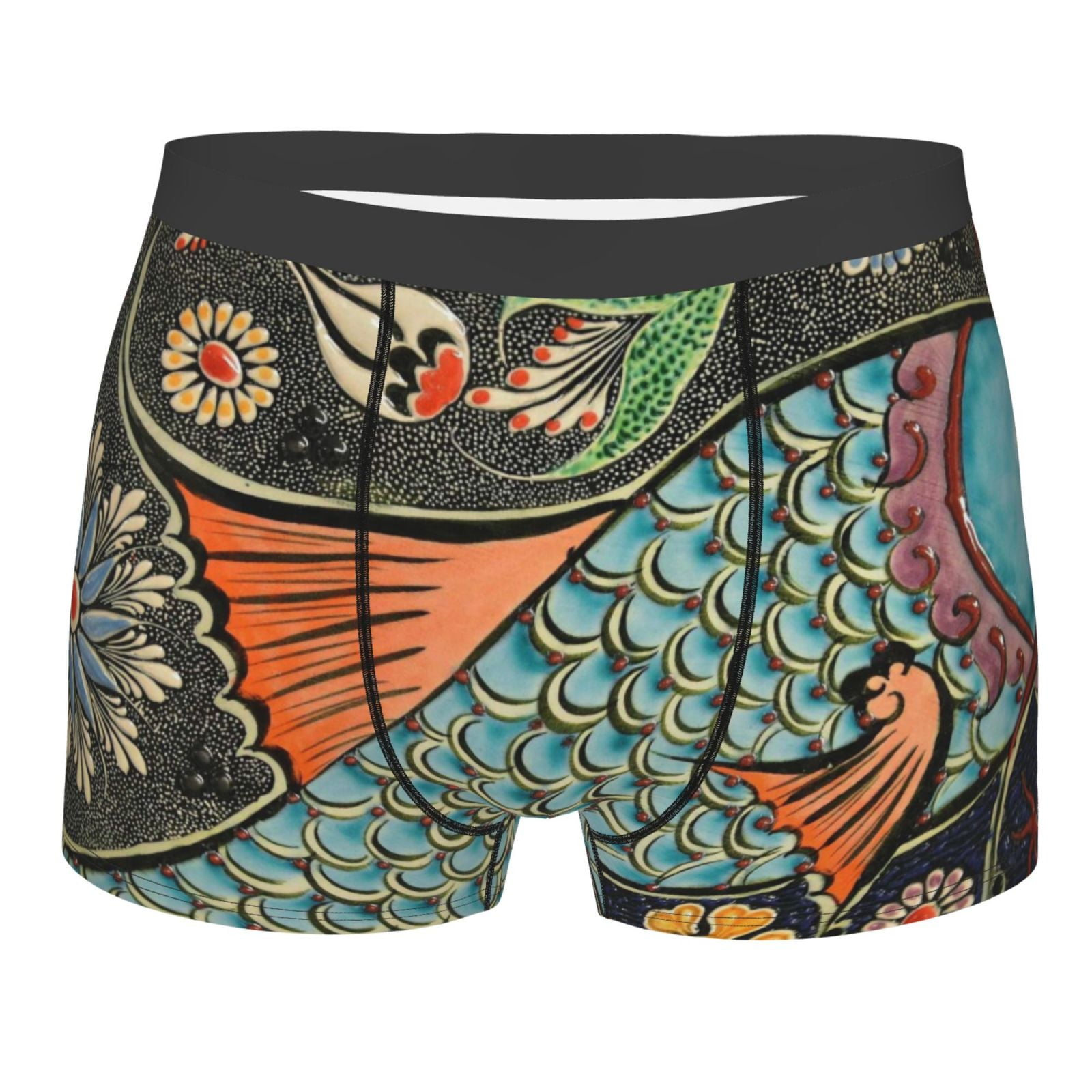 Disketp Rich Fish Men'S Boxer Briefs,Soft And Breathable Cotton ...