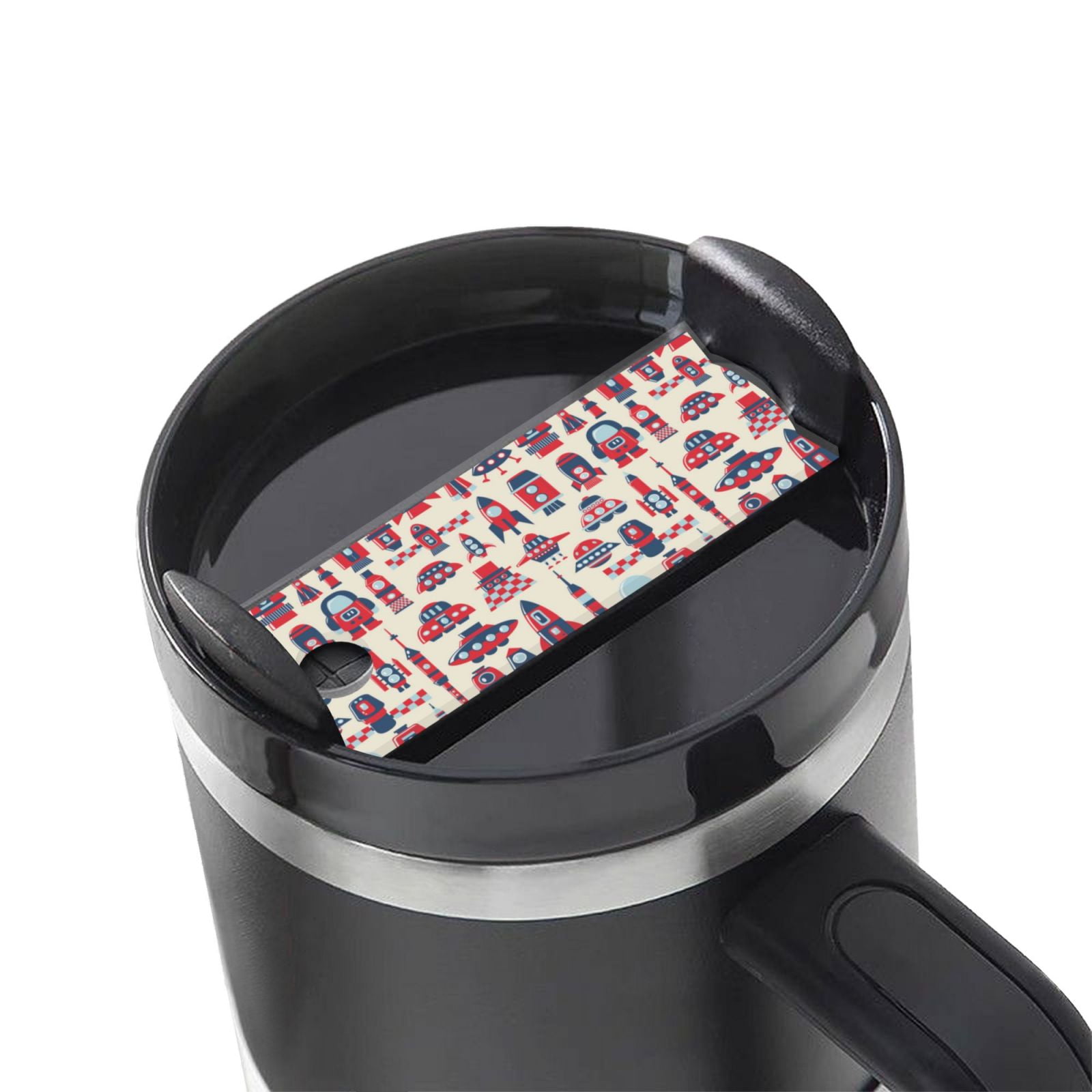Disketp Rocket Pattern Name Plate Compatible Stanley Cups Name Tag ...