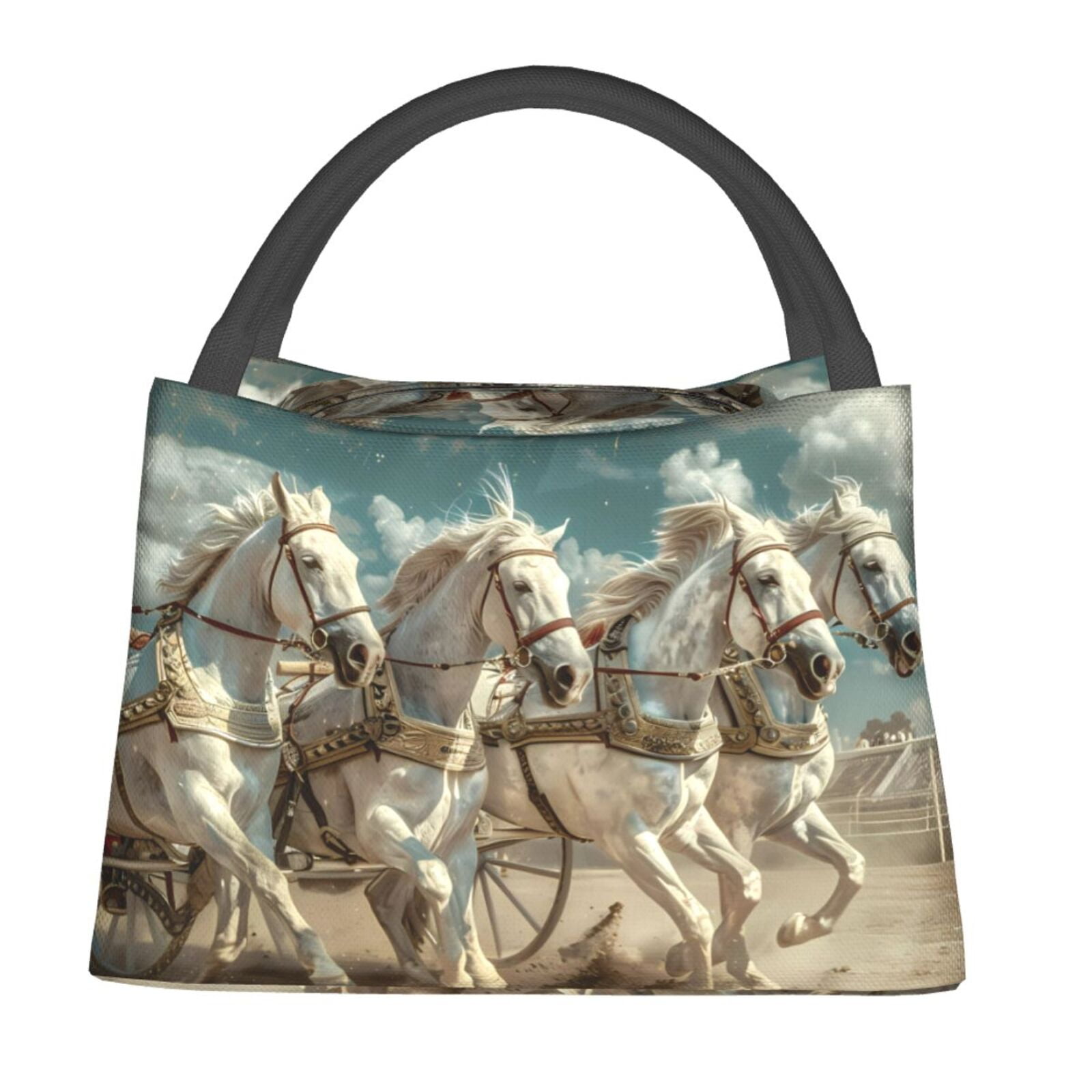 Derby Party Accessory Derby Horses & Horseshoes Tote Bag - Horse Racing ...
