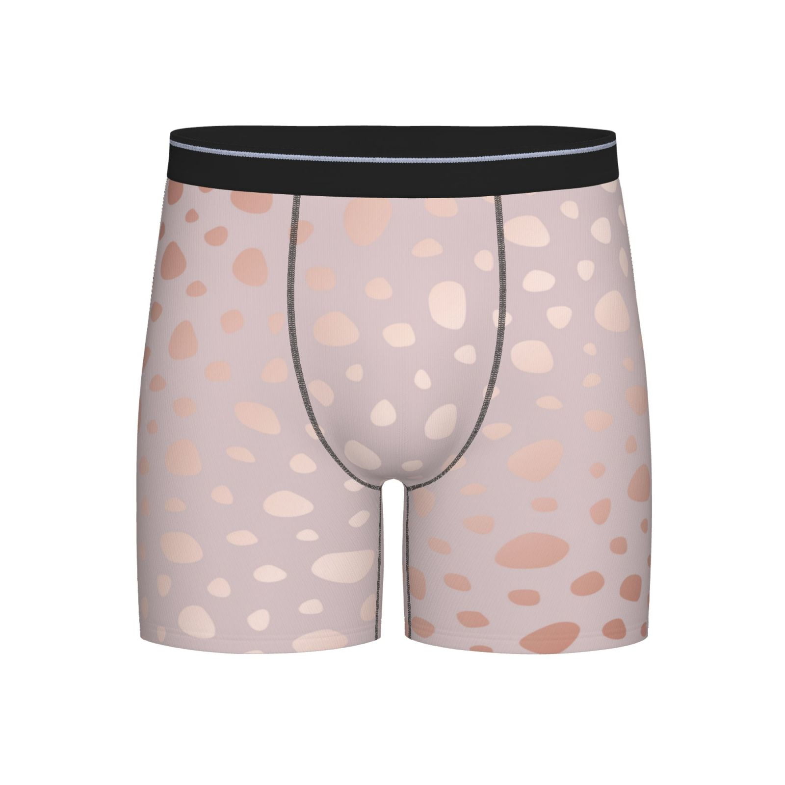 Disketp Rose Gold Abstract Spots 1 Men's Boxer Briefs Men’s Underwear ...