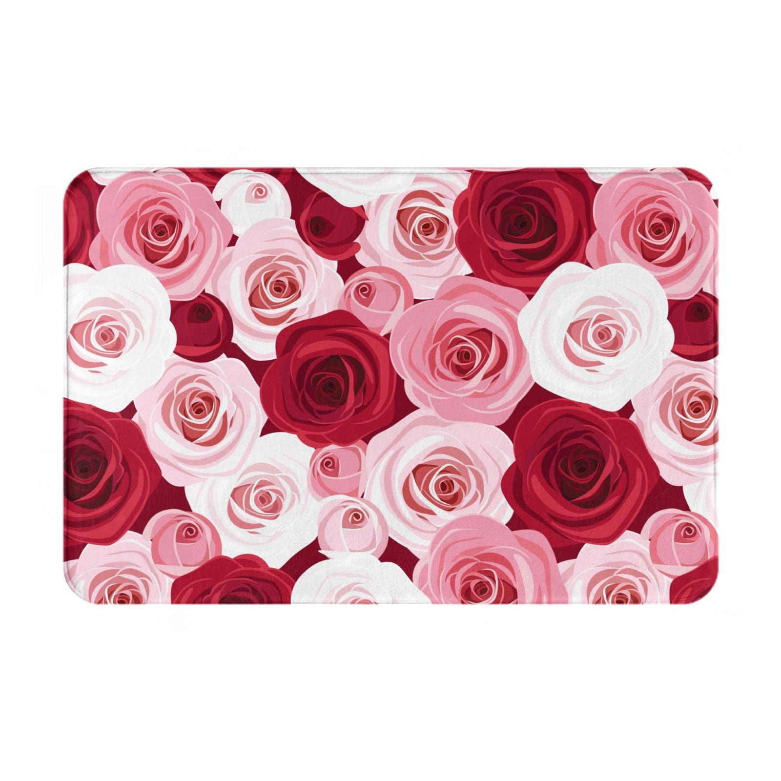 Disketp Rose Mat For Front Door Outside - Doormat Outdoor Entrance ...