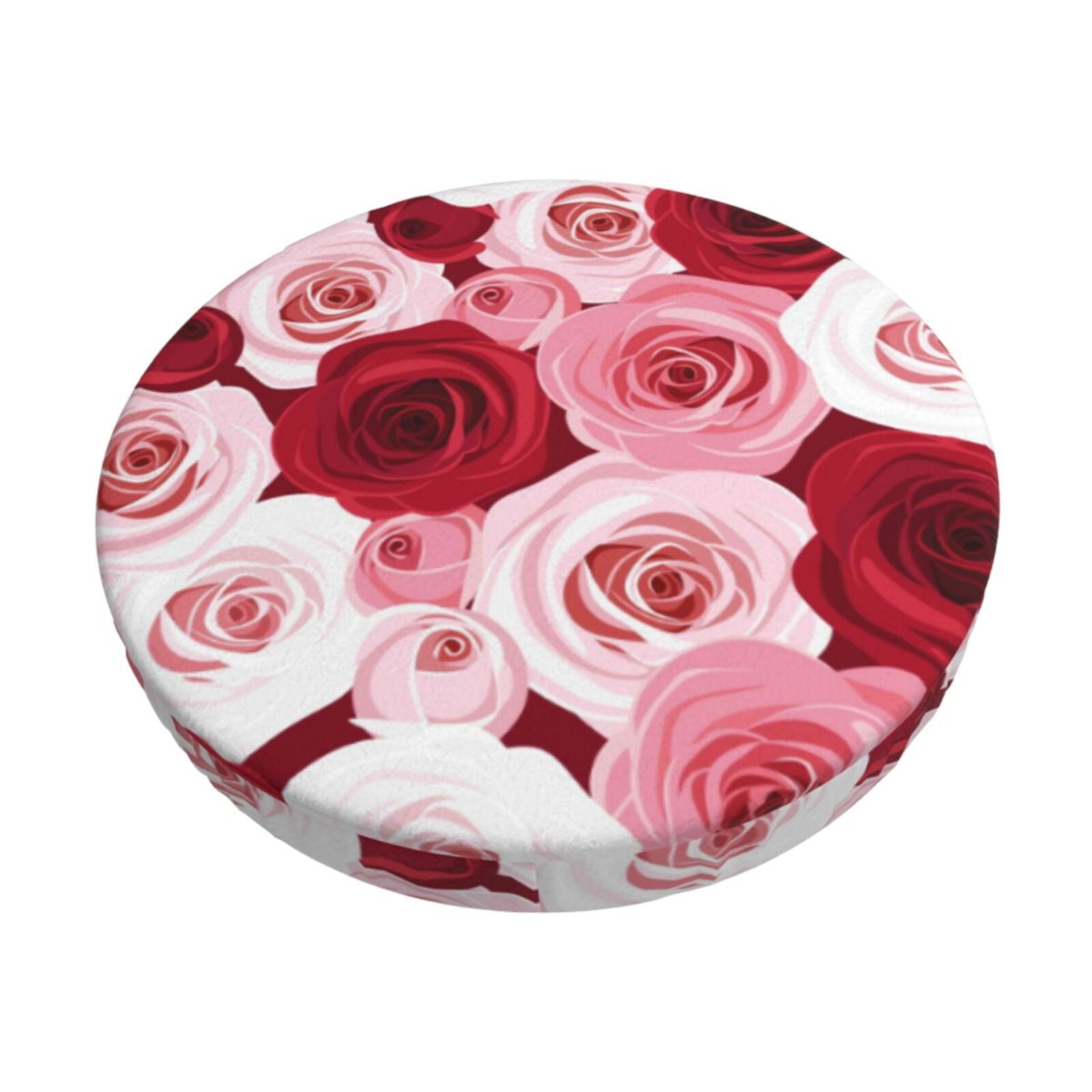 Disketp Rose Stool Covers Round, Super Soft Round Bar Stool Cushion Covers Seat Cushion - 12 ...
