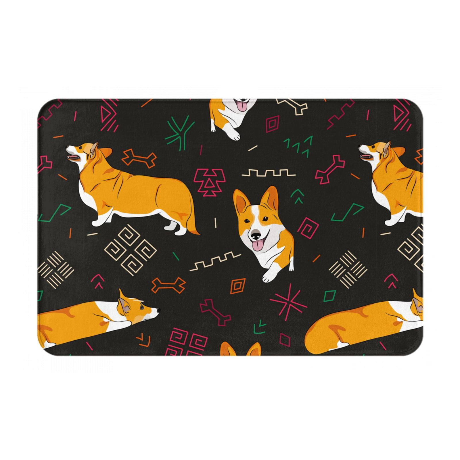 Disketp Royal Corgi Mat For Front Door Outside - Doormat Outdoor ...