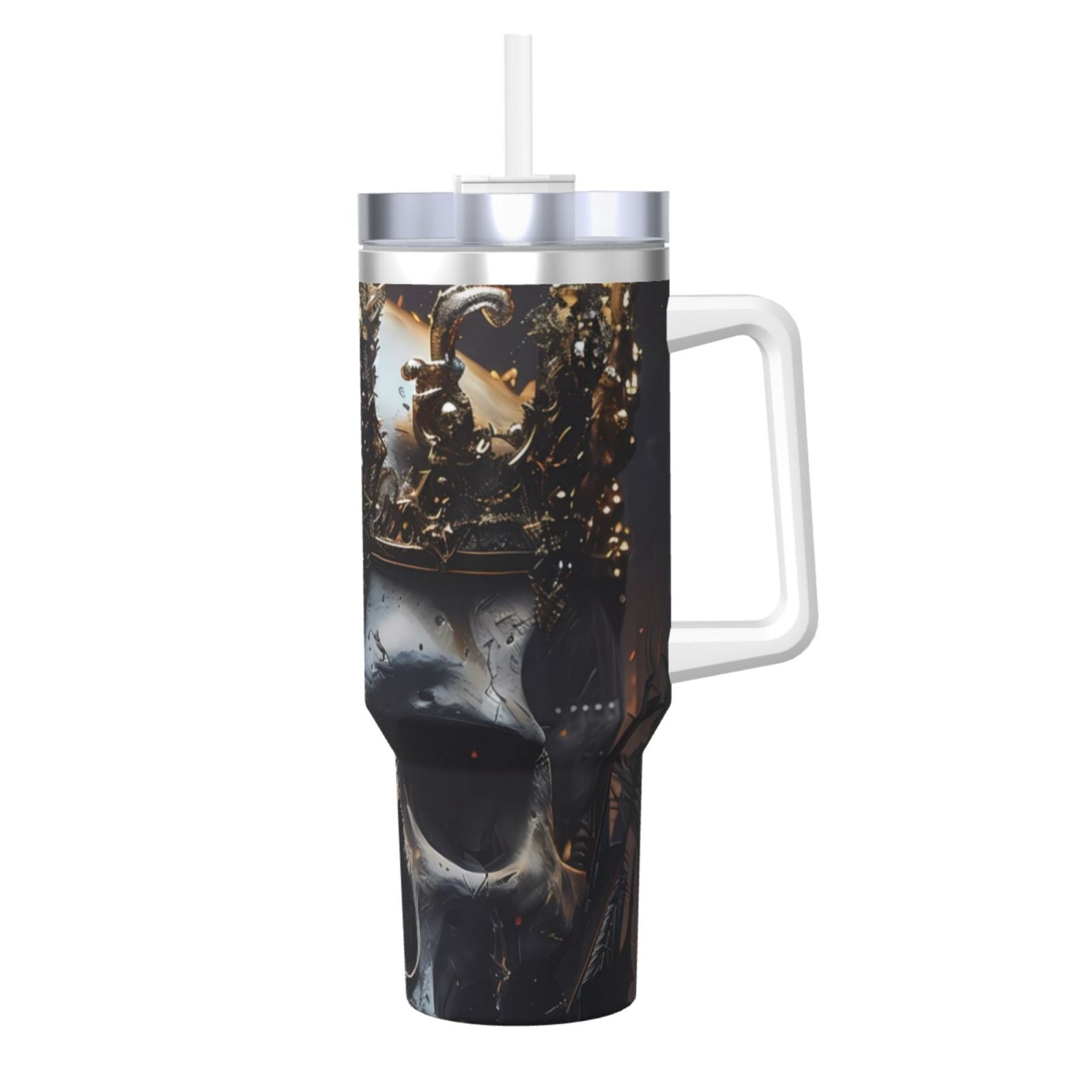 Disketp Royal Skull With Golden Crown for 40 OZ Stainless Steel with ...