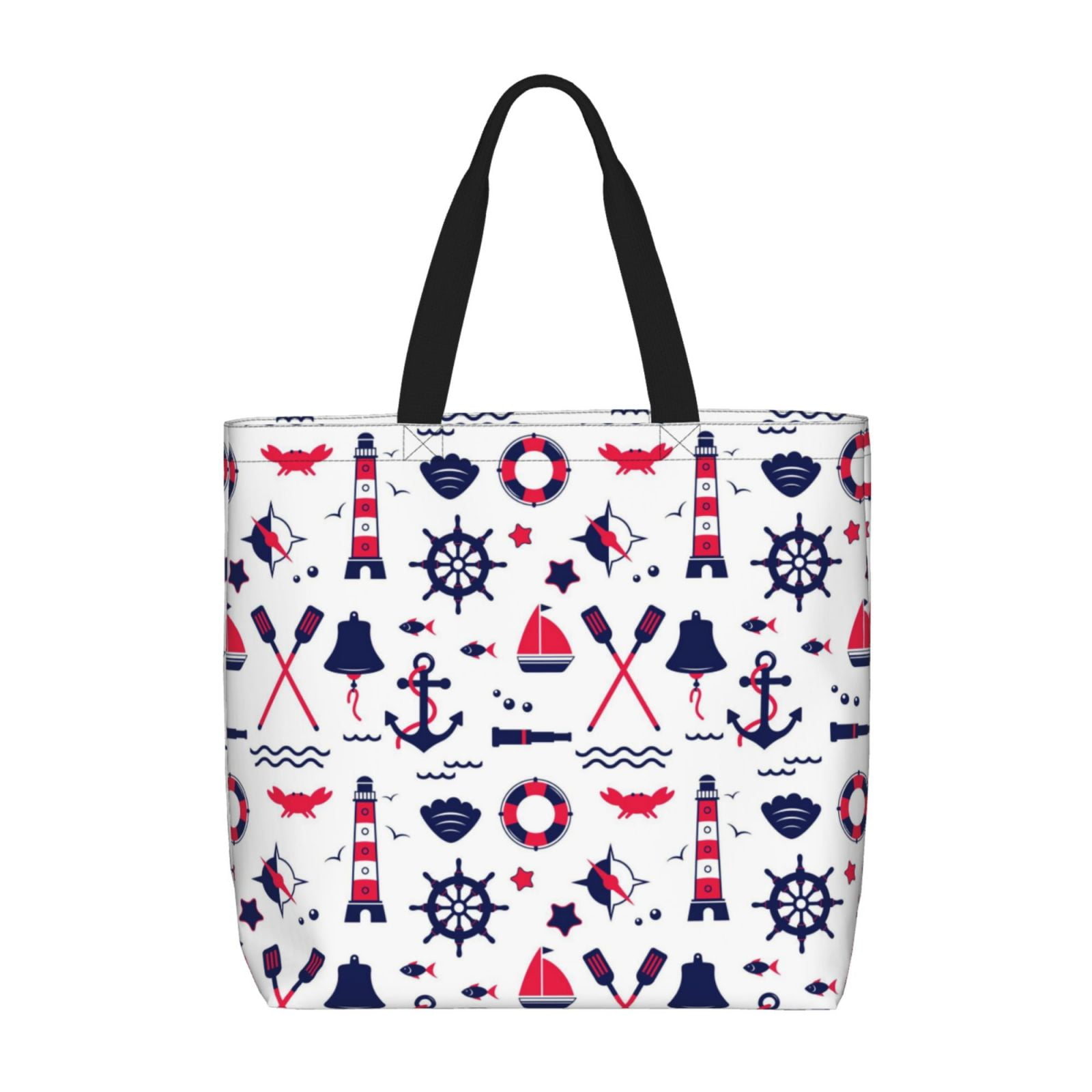 Disketp Sailing Marine Travel Canvas Tote Bag,Women Shoulder Bag ...