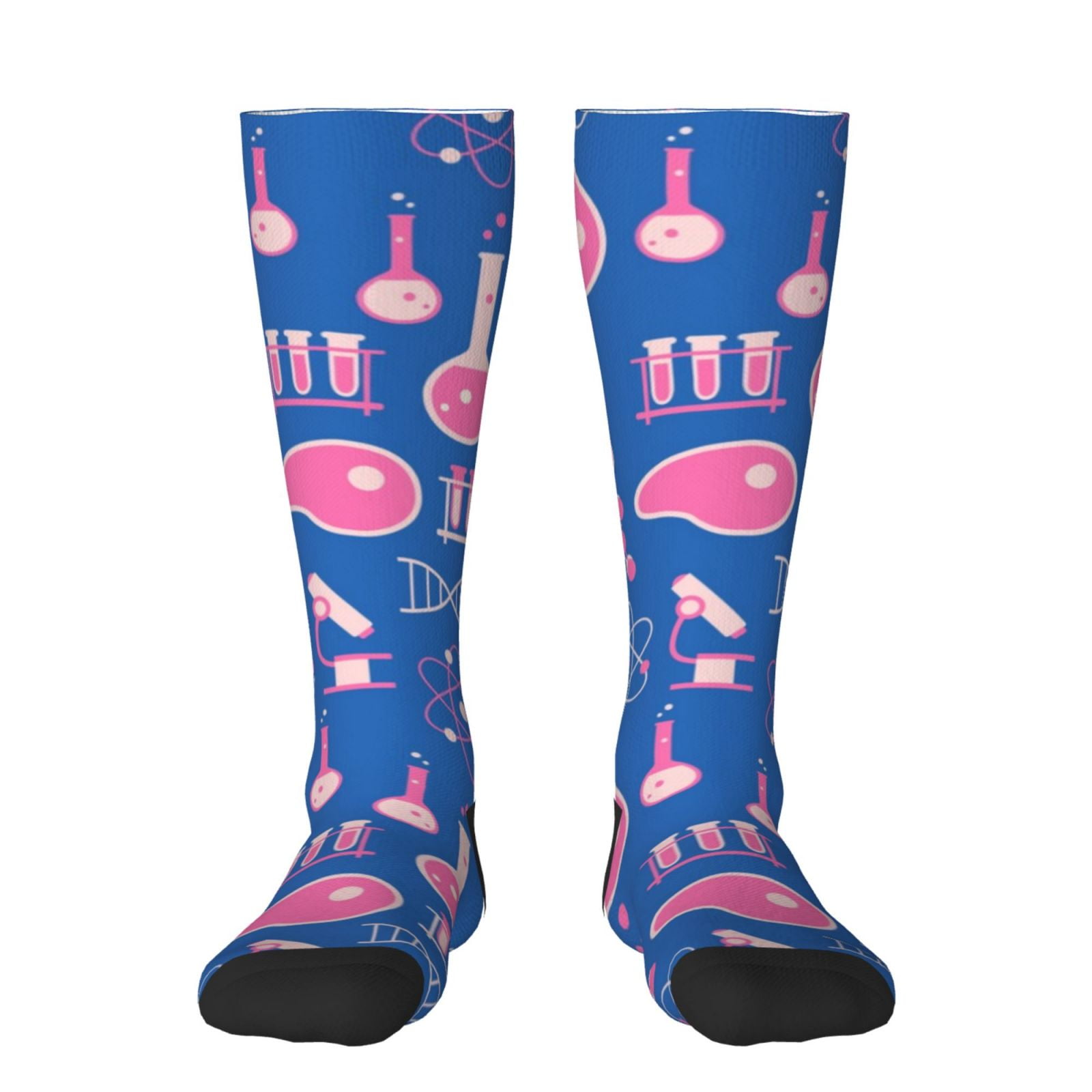 Disketp Science Experiment Print Unisex Contrast Color Stockings ...