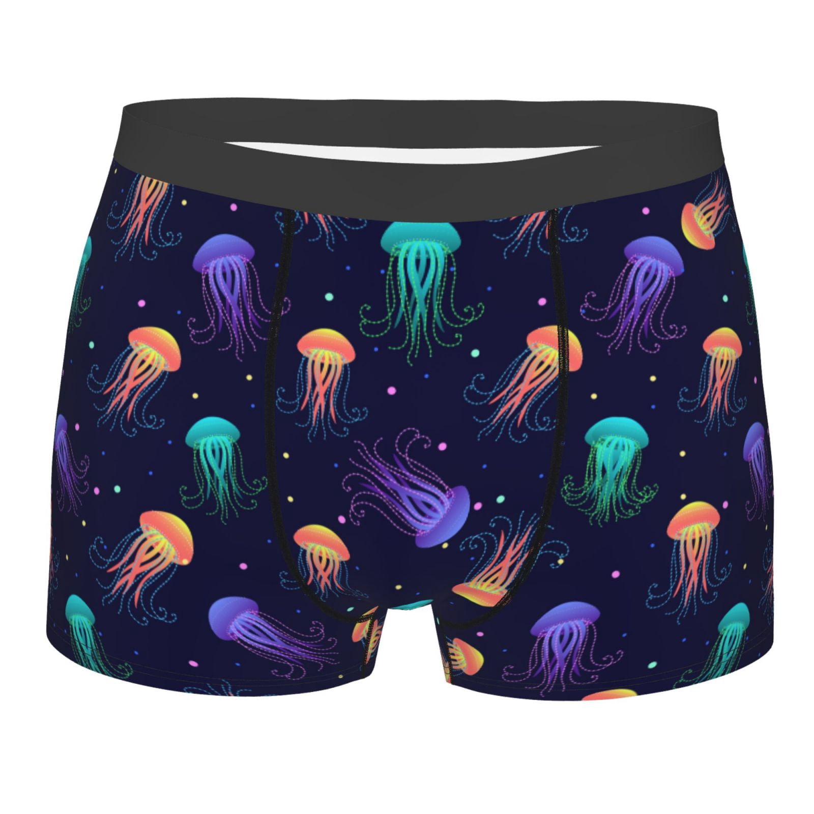 Disketp Sea Jellyfish Men'S Boxer Briefs,Soft And Breathable Cotton ...