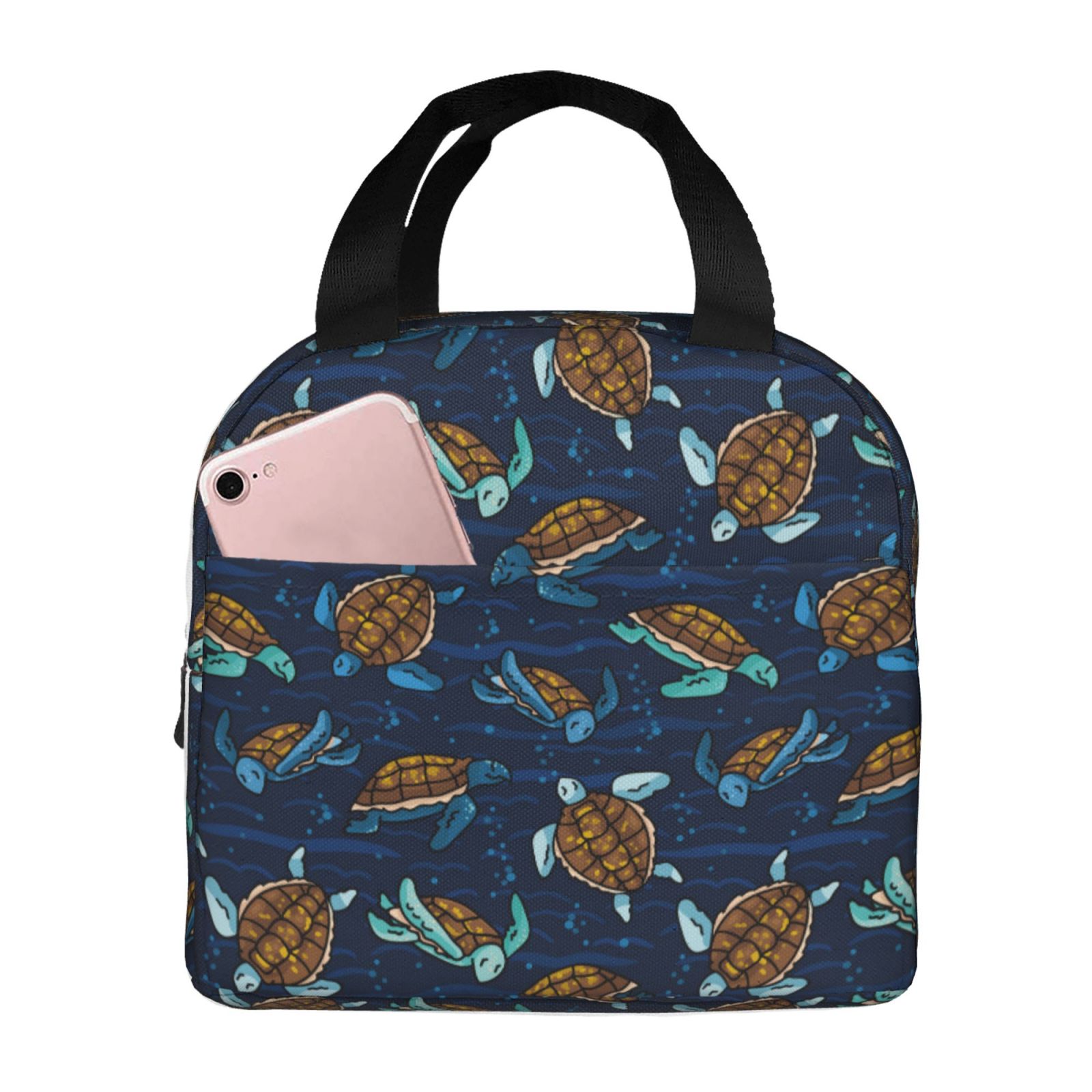 Disketp Sea Turtles Swimming Lunch Bag for Women Men, Leakproof Thermal ...