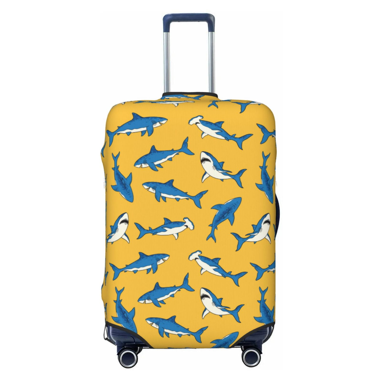 Disketp Shark Print Elastic Travel Luggage Cover Travel Suitcase ...
