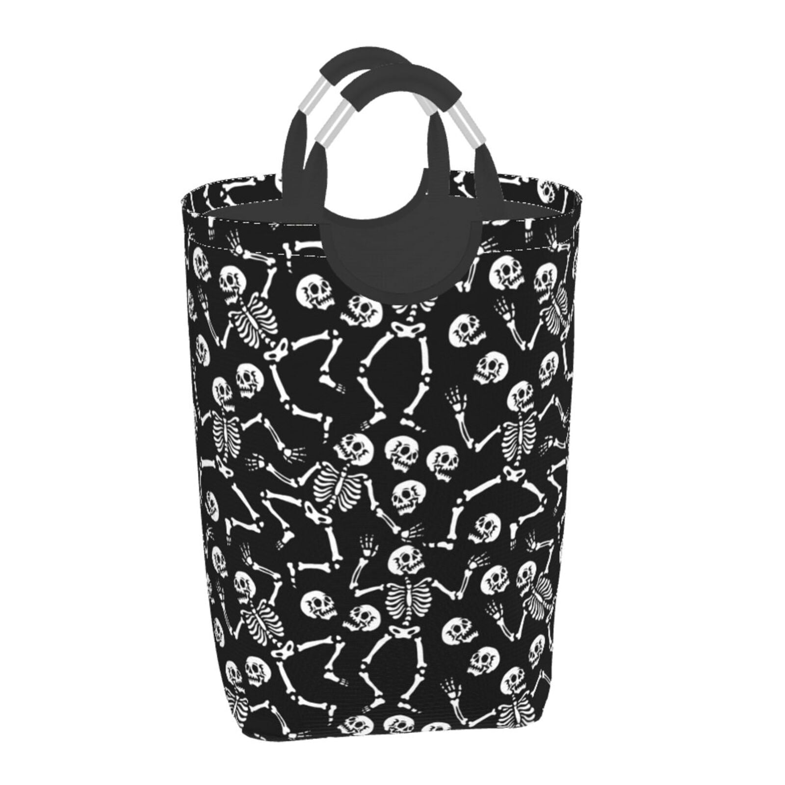 Disketp Skeletons Dancing Square Laundry Bag Large Collapsible Dirty ...