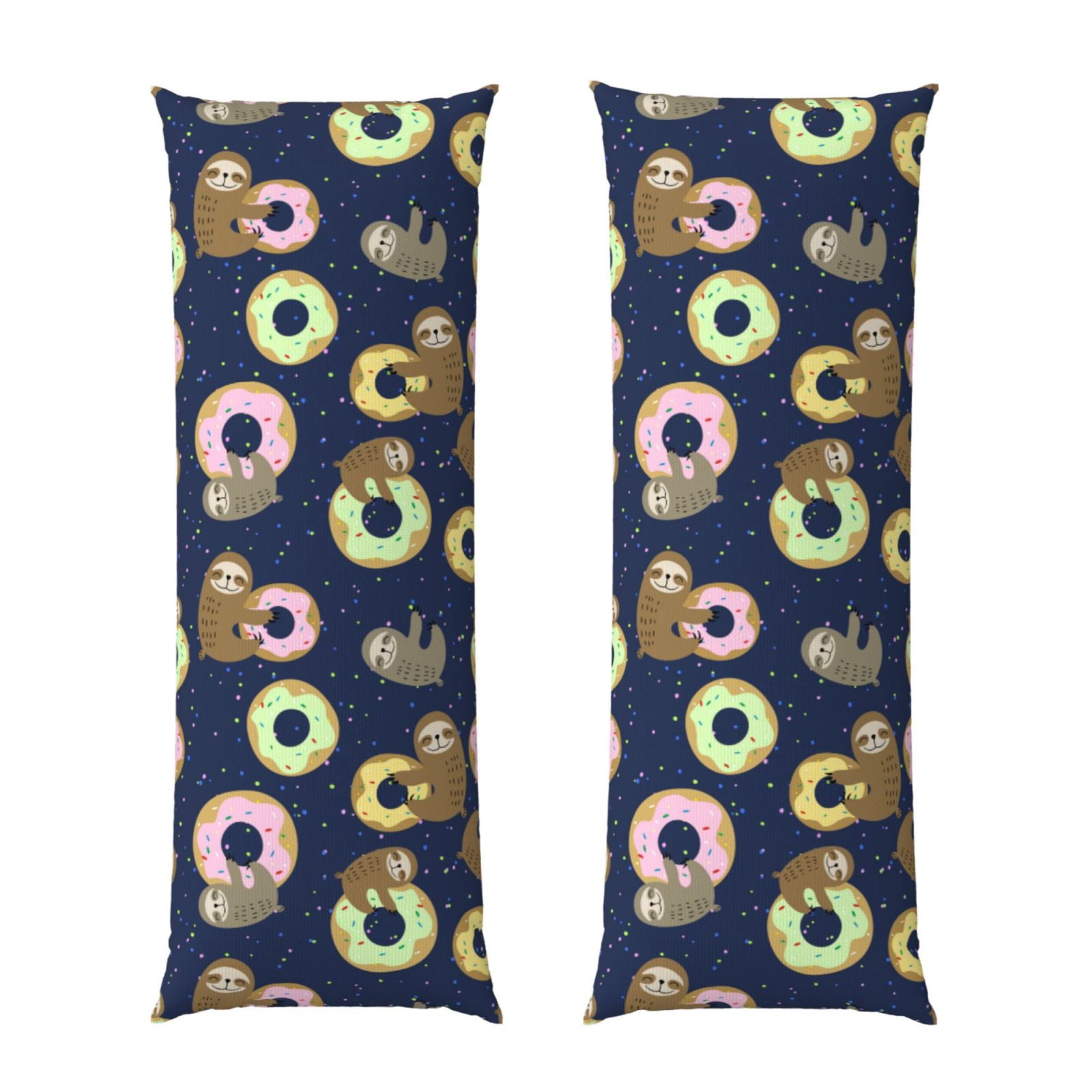 Disketp Sloth with Donuts Print Body Pillow Cover - Super Soft 20x54 ...