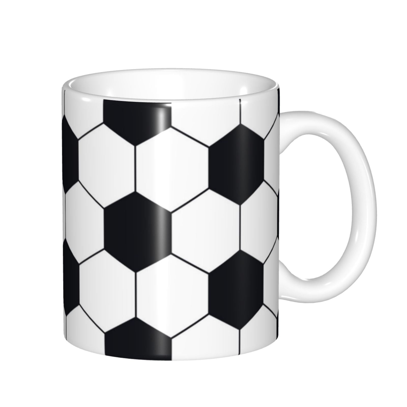Disketp Soccer Ball Large Coffee Mug with Handle Tea Cup Novelty Coffee ...
