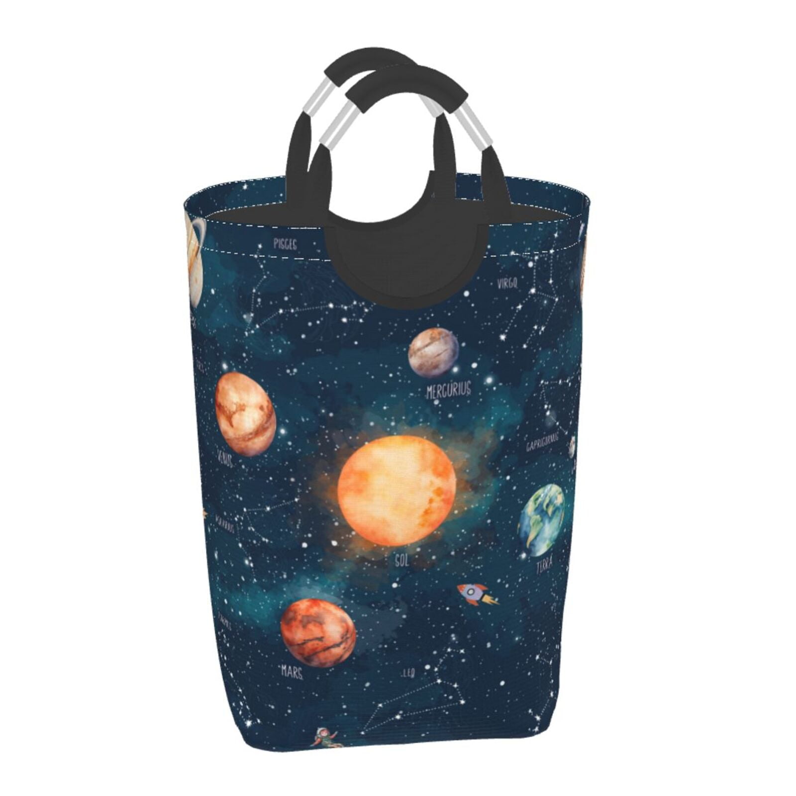 Disketp Solar System And Planets Square Laundry Bag Large Collapsible ...