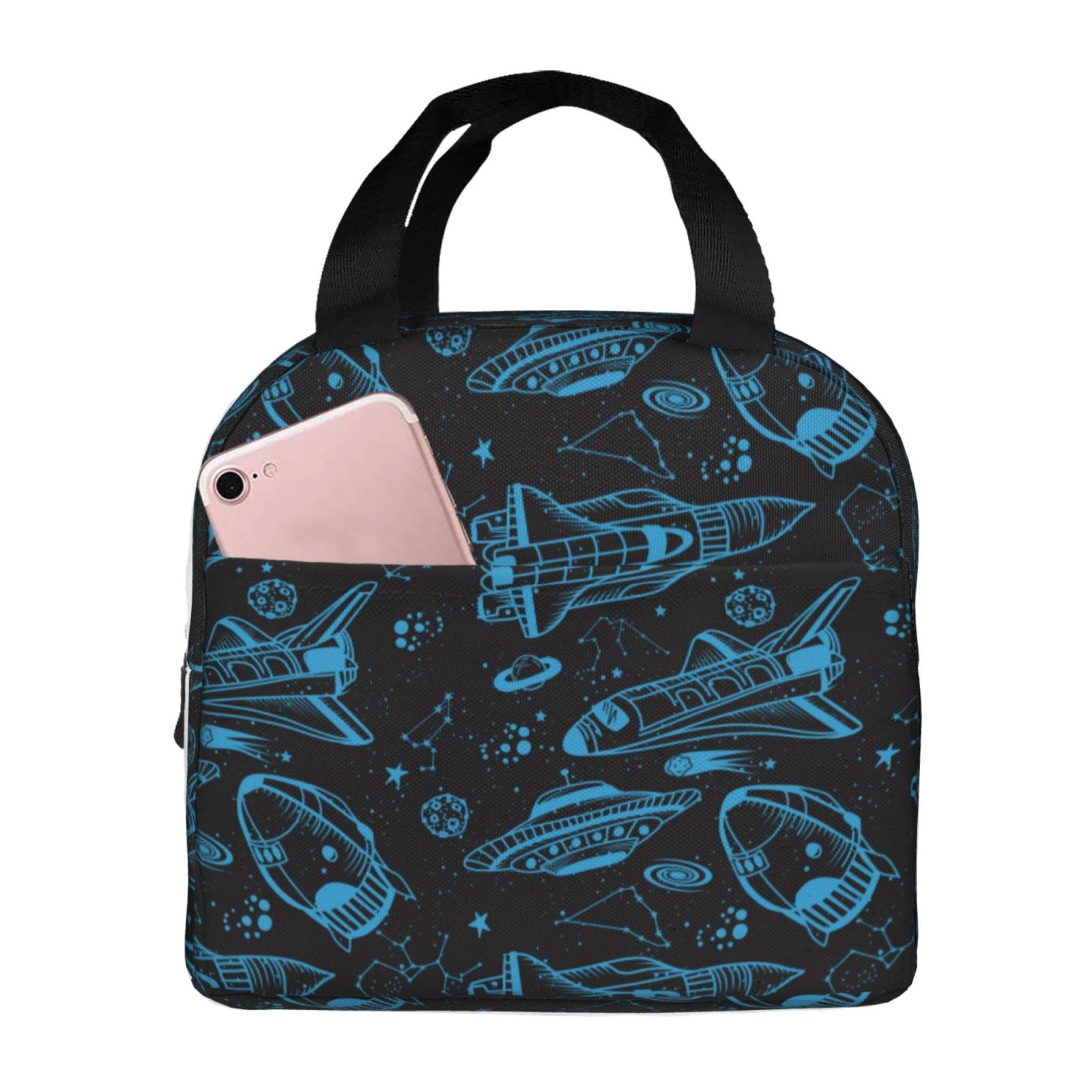 Disketp Spacecraft Lunch Bag for Women Men, Leakproof Thermal Cooler ...
