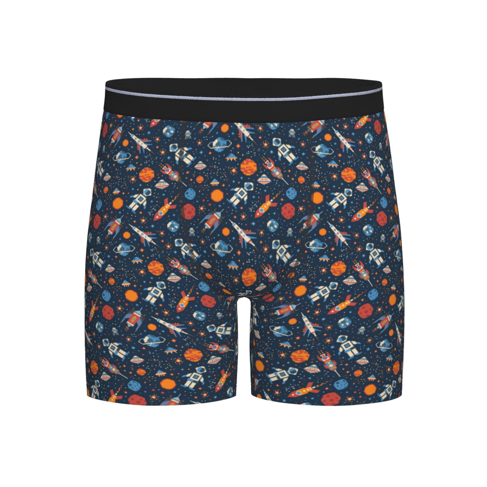 Disketp Spaceships And Stars In Outer Space Men's Boxer Briefs Men’s ...