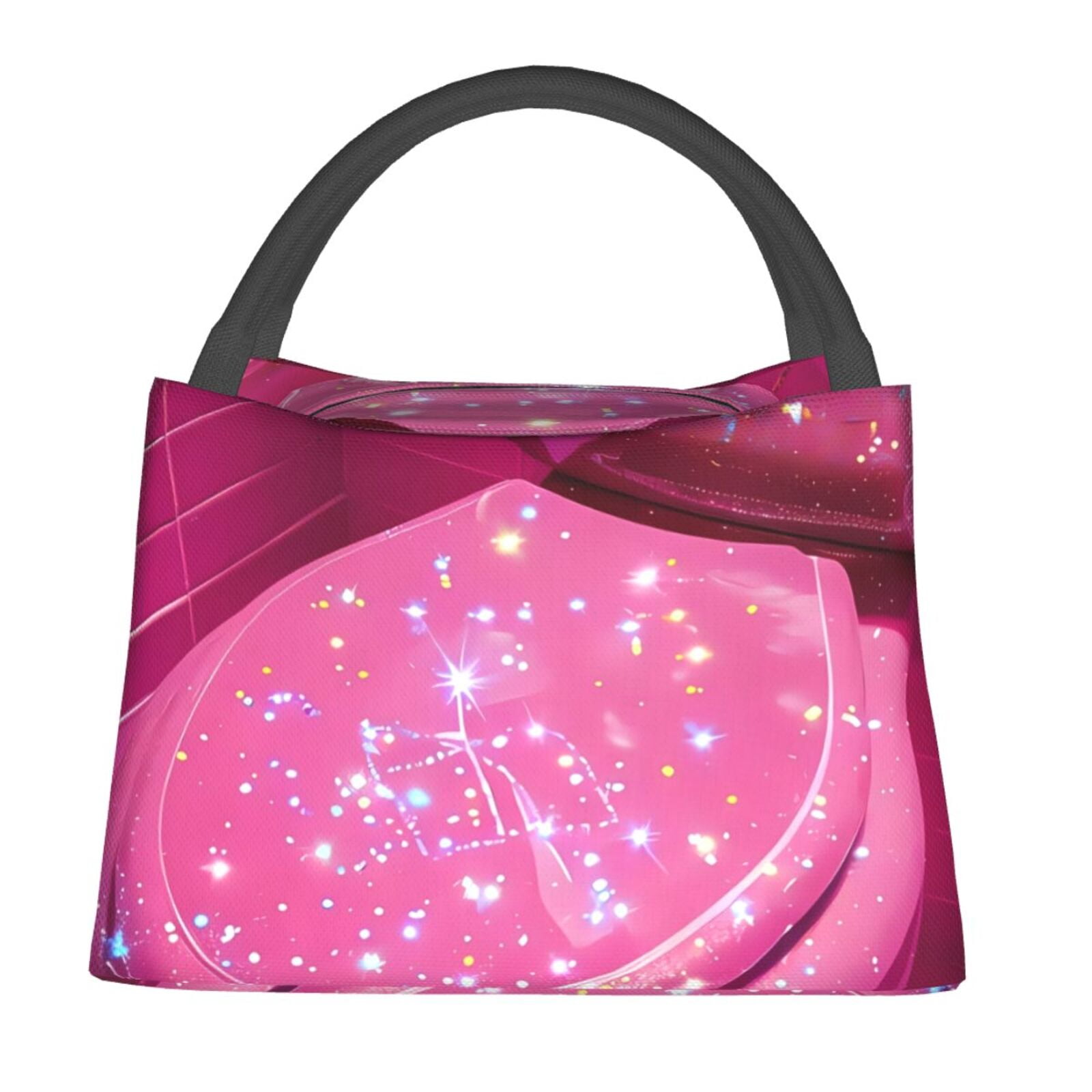 Disketp Sparkling Pink Toilet Insulated Bags, Insulated Cooler Bag ...