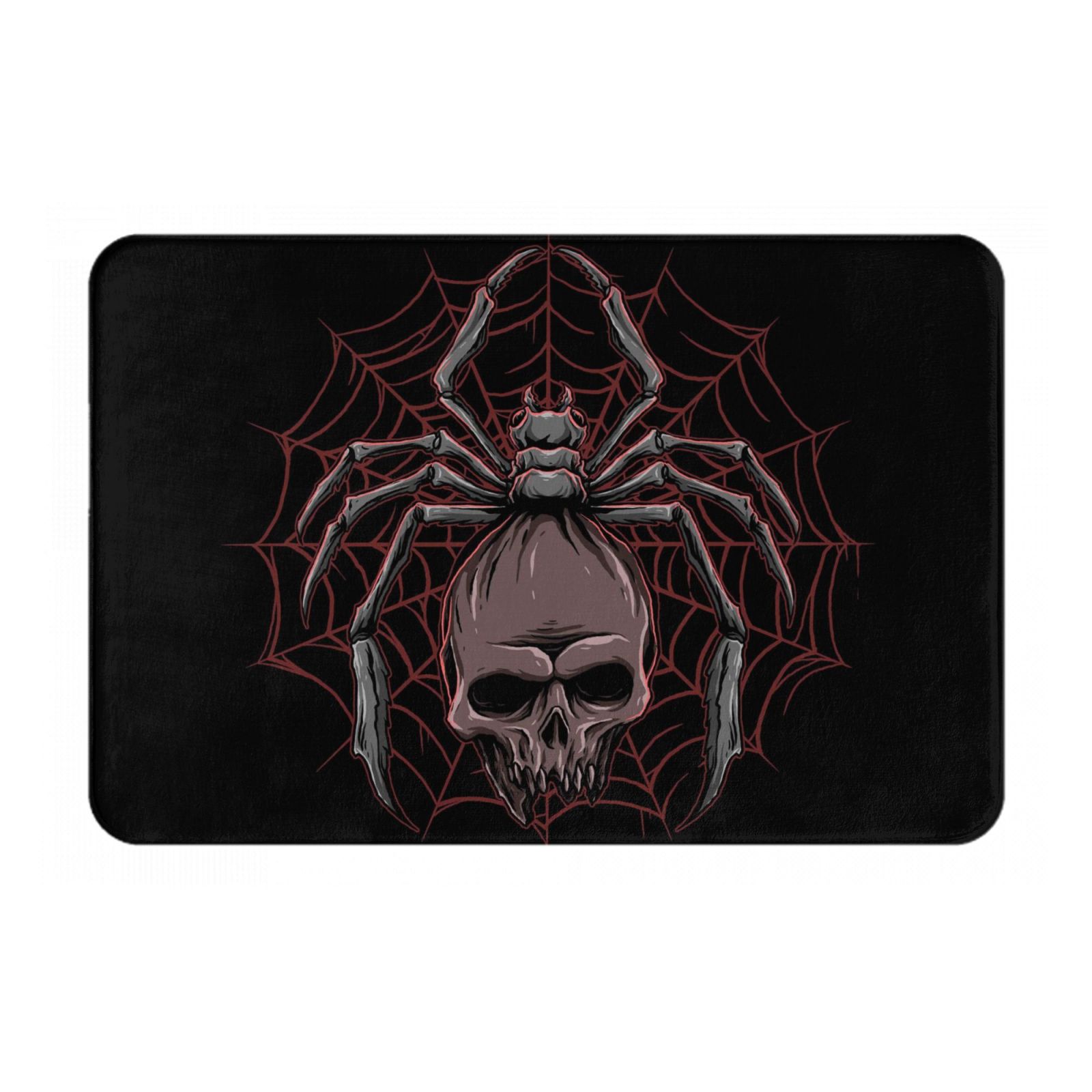 Disketp Spider With Skull Mat For Front Door Outside - Doormat Outdoor ...