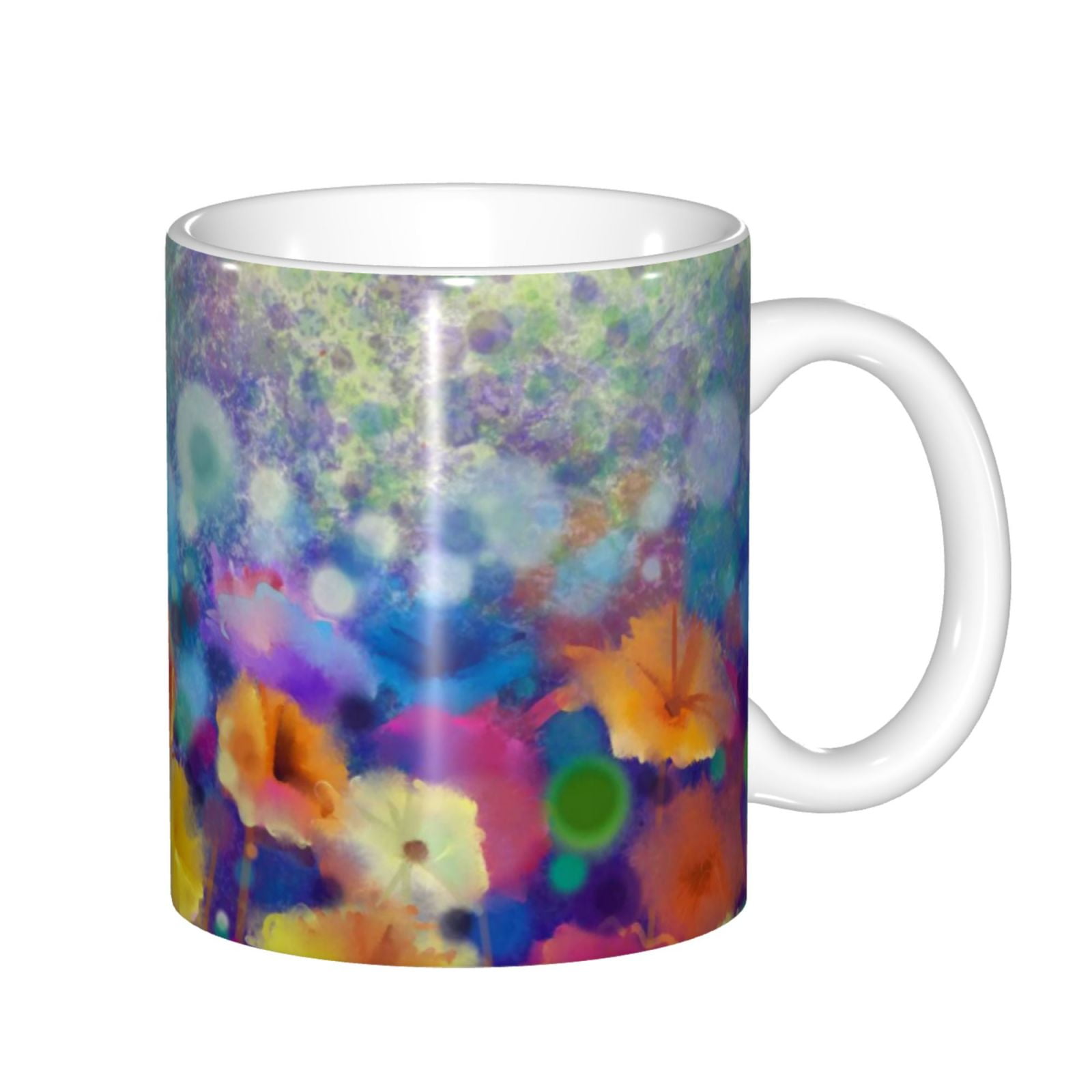 Disketp Spring Flower Seasonal Large Coffee Mug with Handle Tea Cup ...