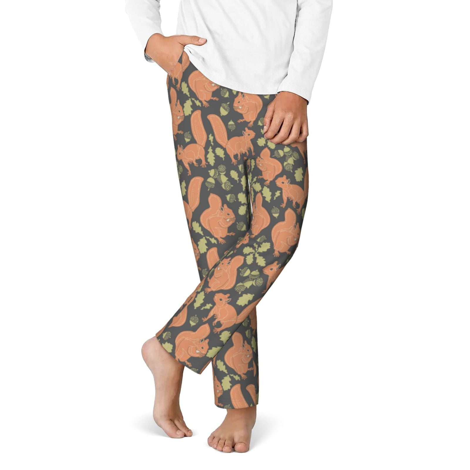 Disketp Squirrel And Nuts for Teenagers' Pajama Pants ,Lounge Pants ...